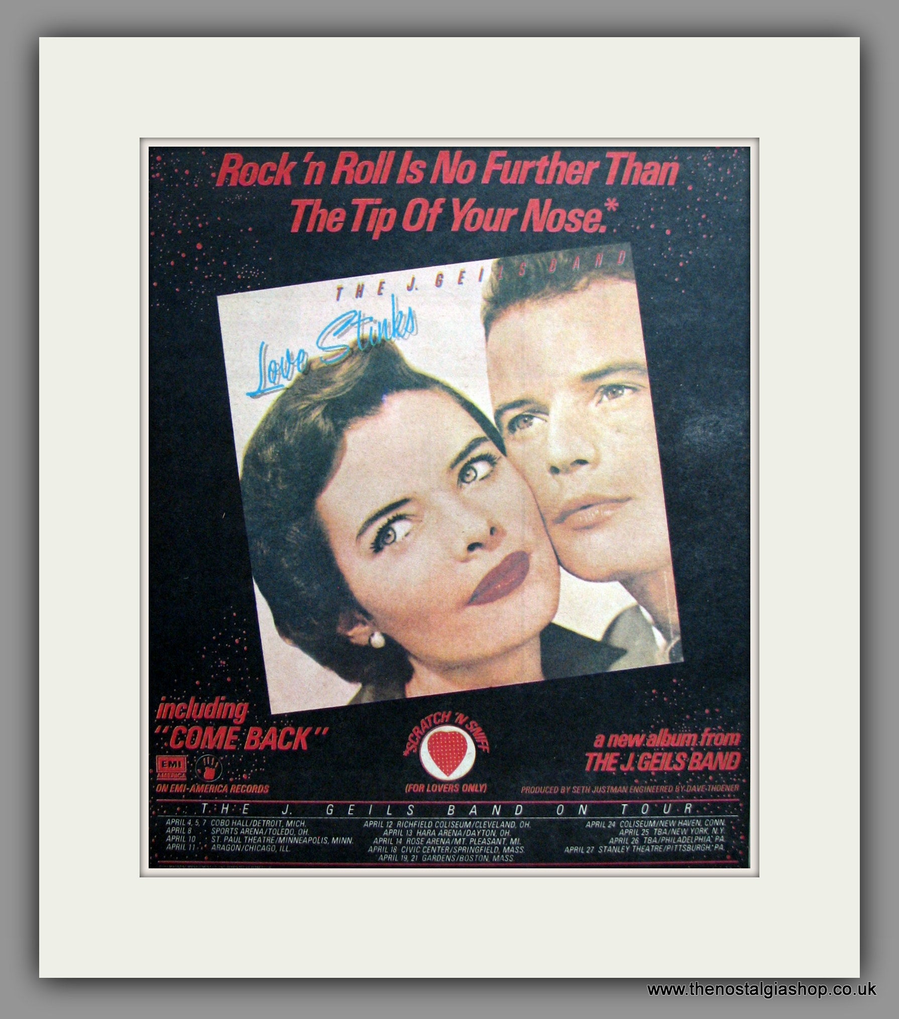 J.Geils Band (The) Love Stinks. Original Advert 1980 (ref AD12486 ...