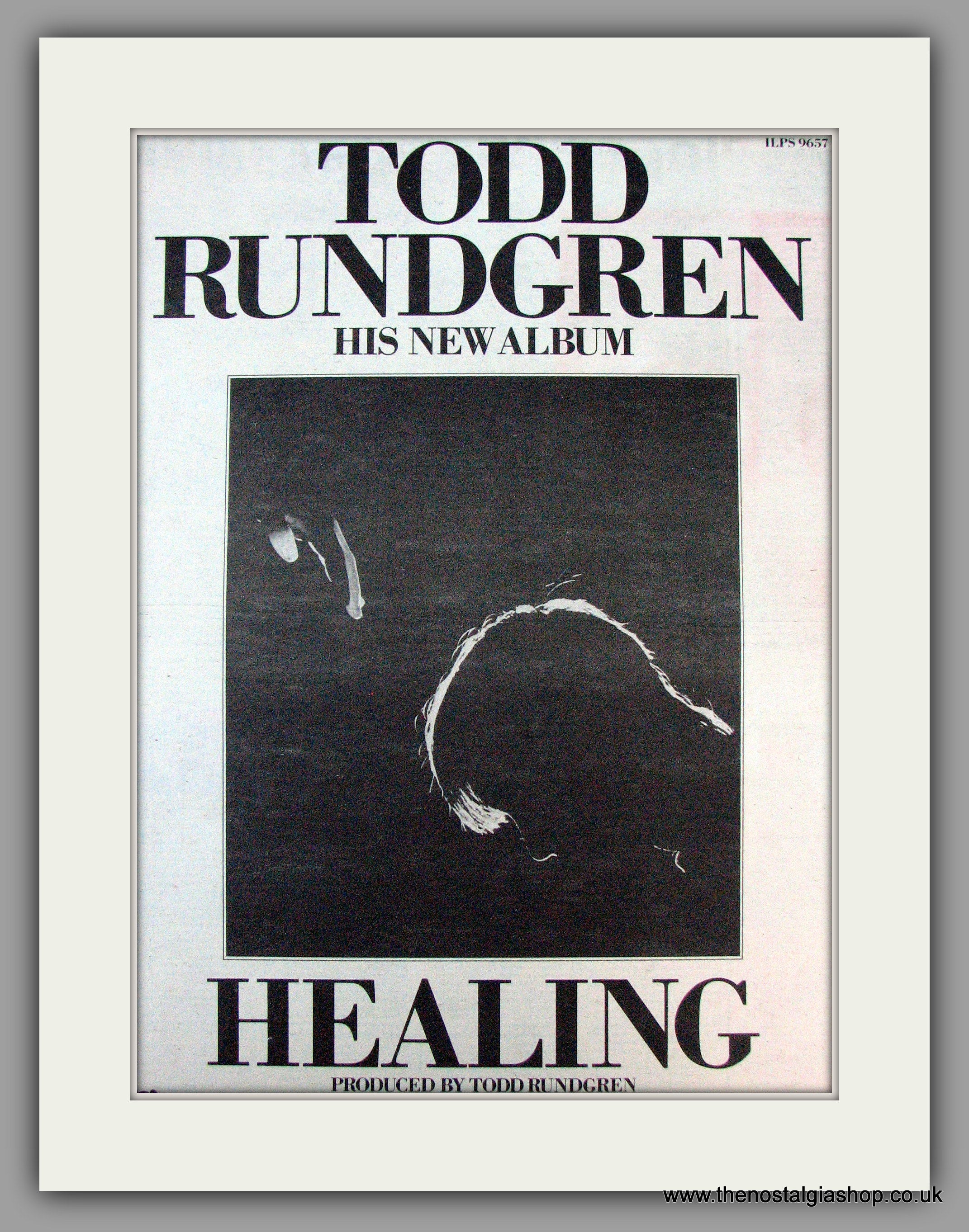 Todd Rundgren. Healing. Vintage Advert 1981 (ref AD9806) – The ...