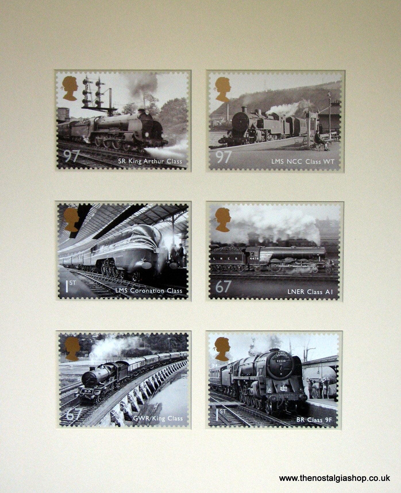 Railway Engines. Mounted Card Set – The Nostalgia Shop
