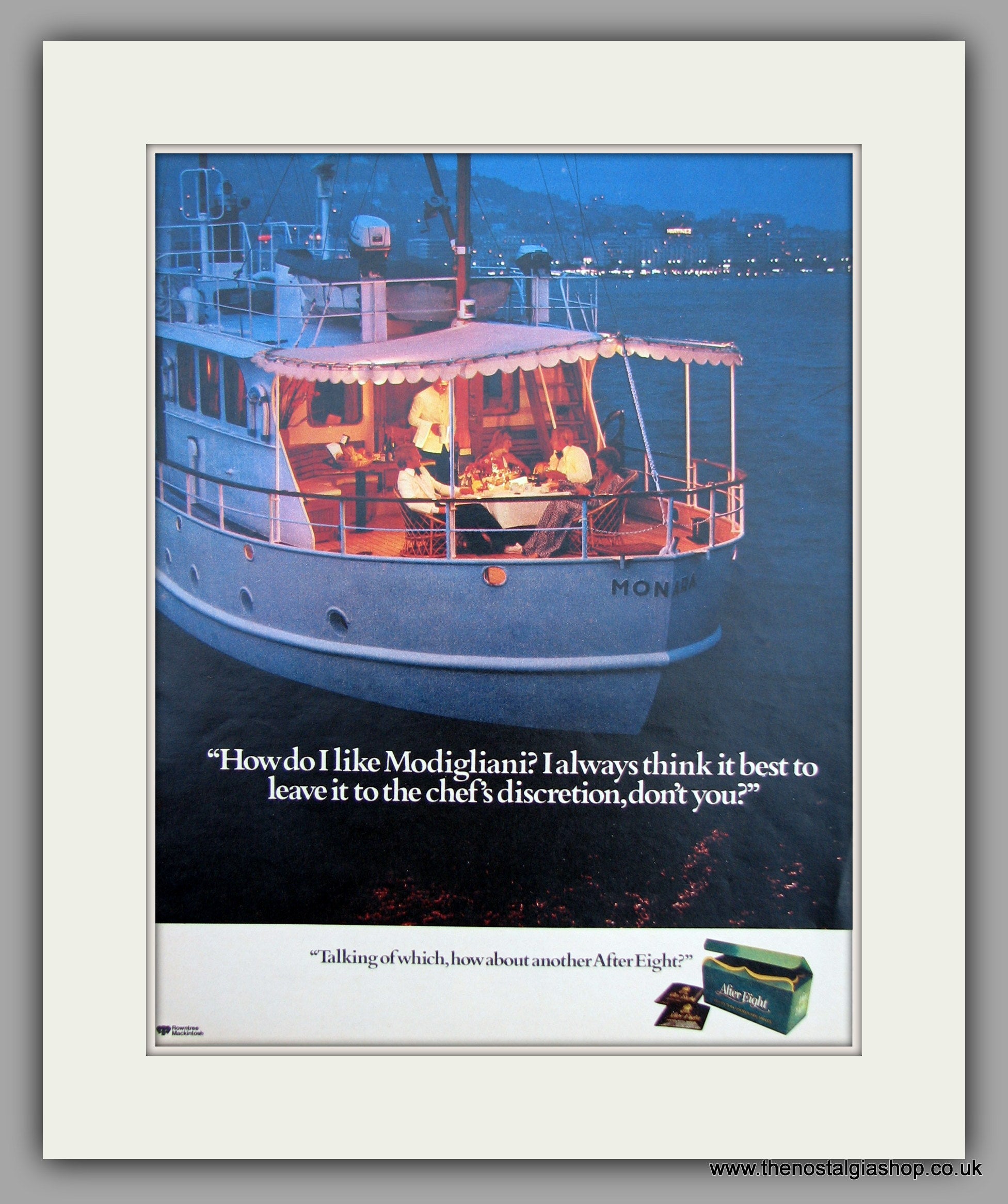 After Eight Mints. Original Advert 1973 (ref AD9835) – The Nostalgia Shop