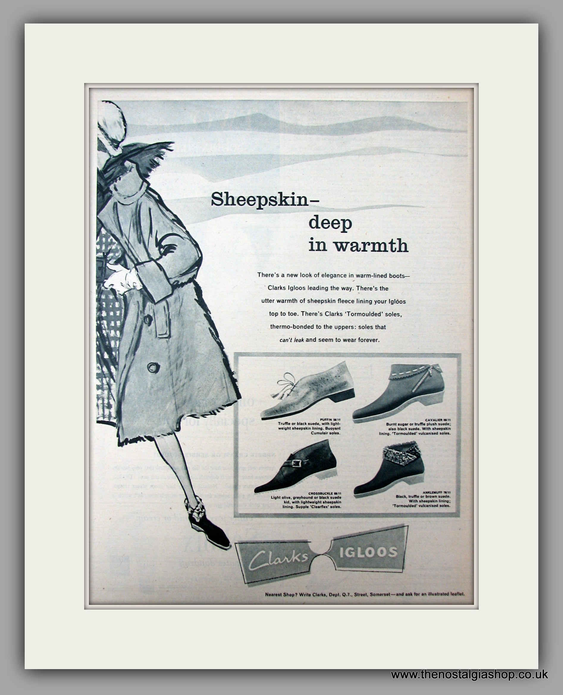 Clarks Igloos Boots. Original advert 1959 (ref AD10028) – The Nostalgia ...