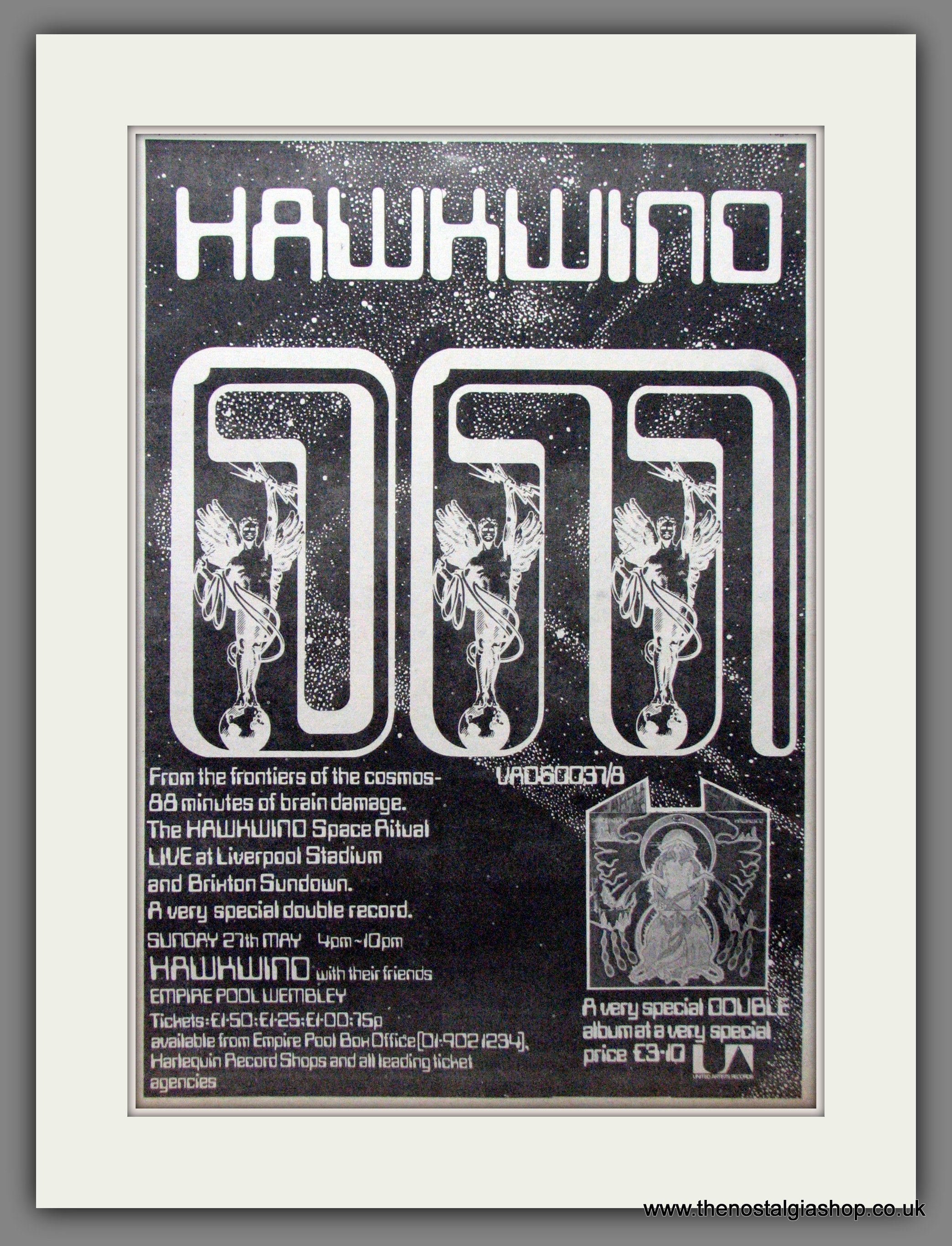 Hawkwind. Space Ritual. Live Performances. Original Advert 1973 (ref A ...