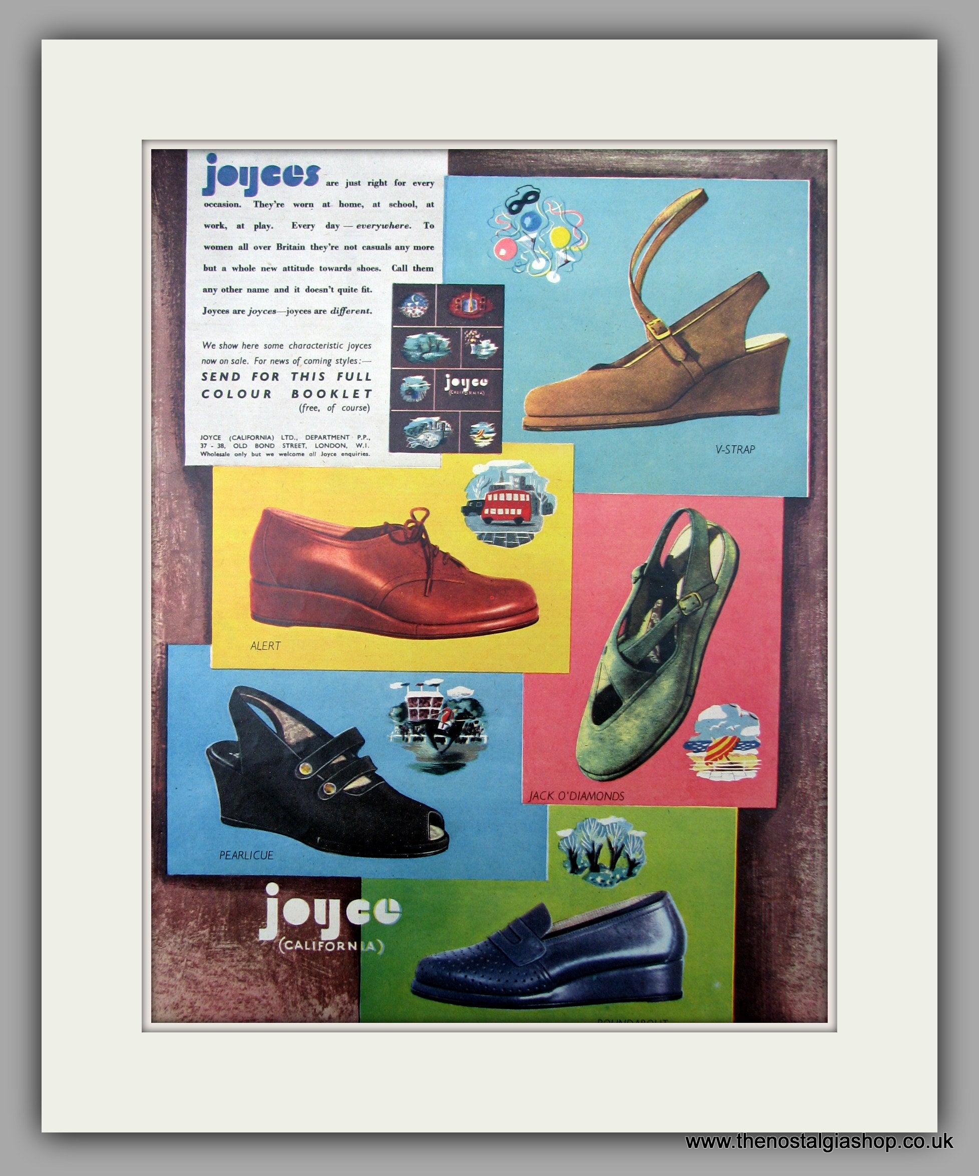 Joyce Shoes. Original advert 1949 (ref AD10069) – The Nostalgia Shop