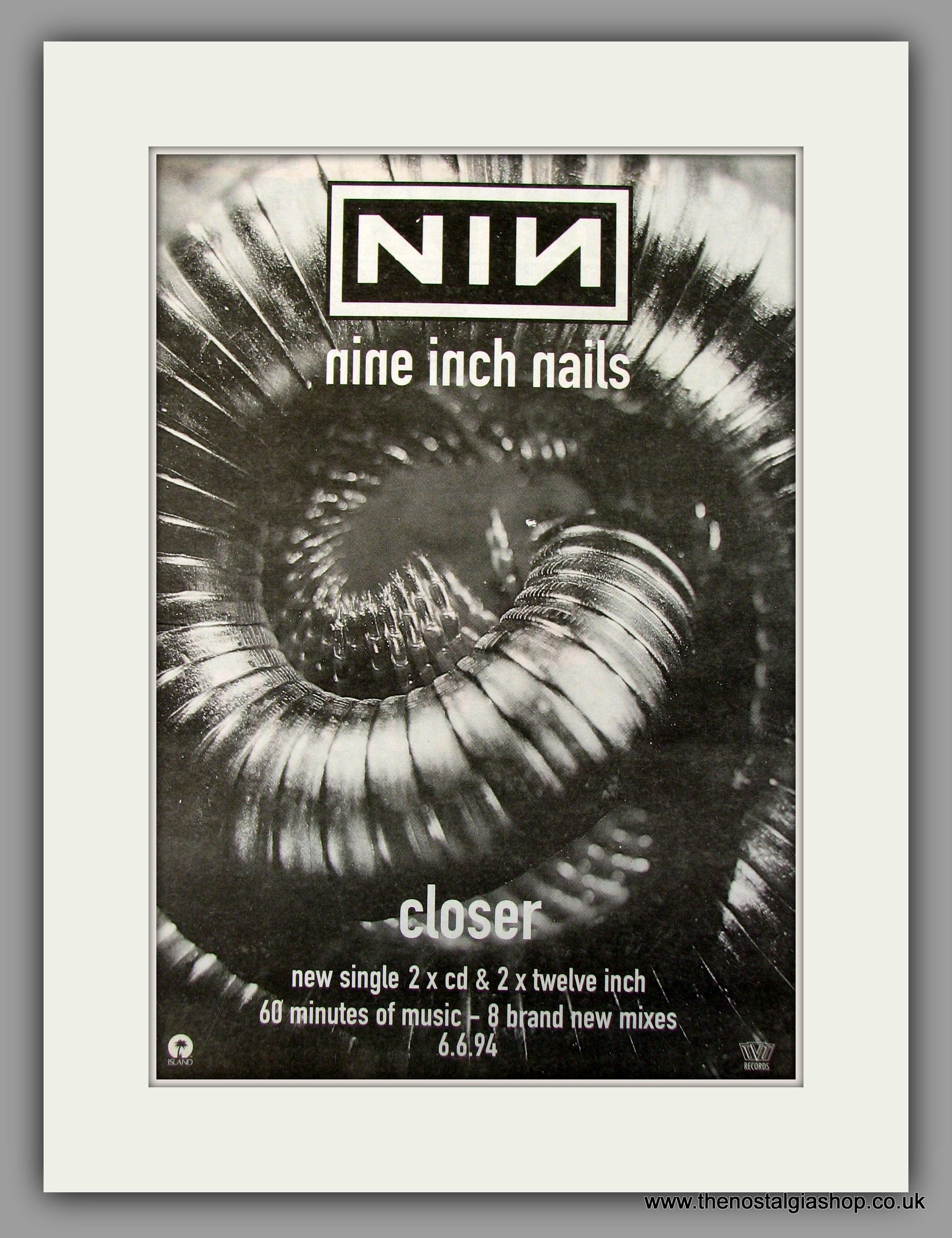 Nine Inch Nails Closer. Original Vintage Advert 1994 (ref AD10119 ...