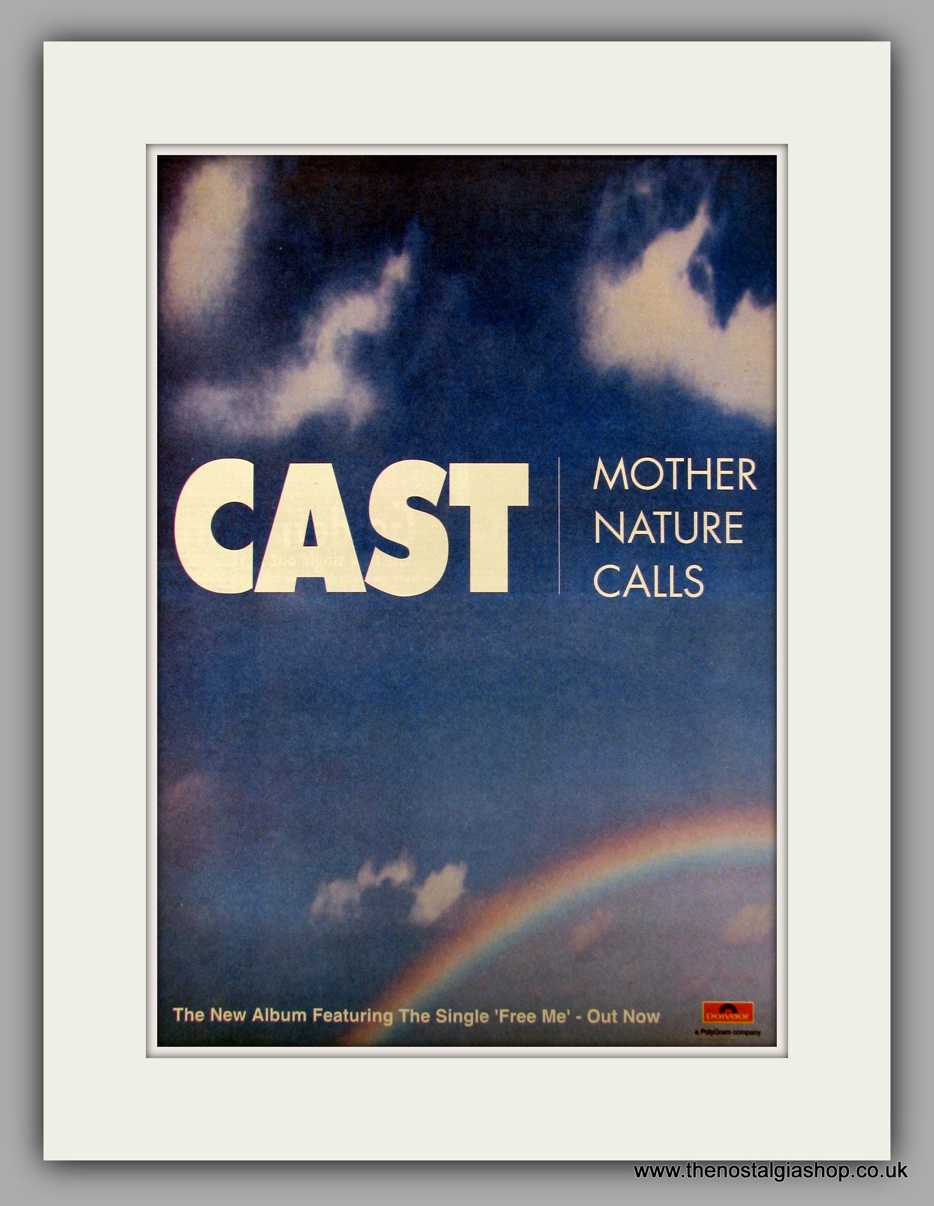 Cast Mother Nature Calls. Original Vintage Advert 1997 (ref AD10136 ...