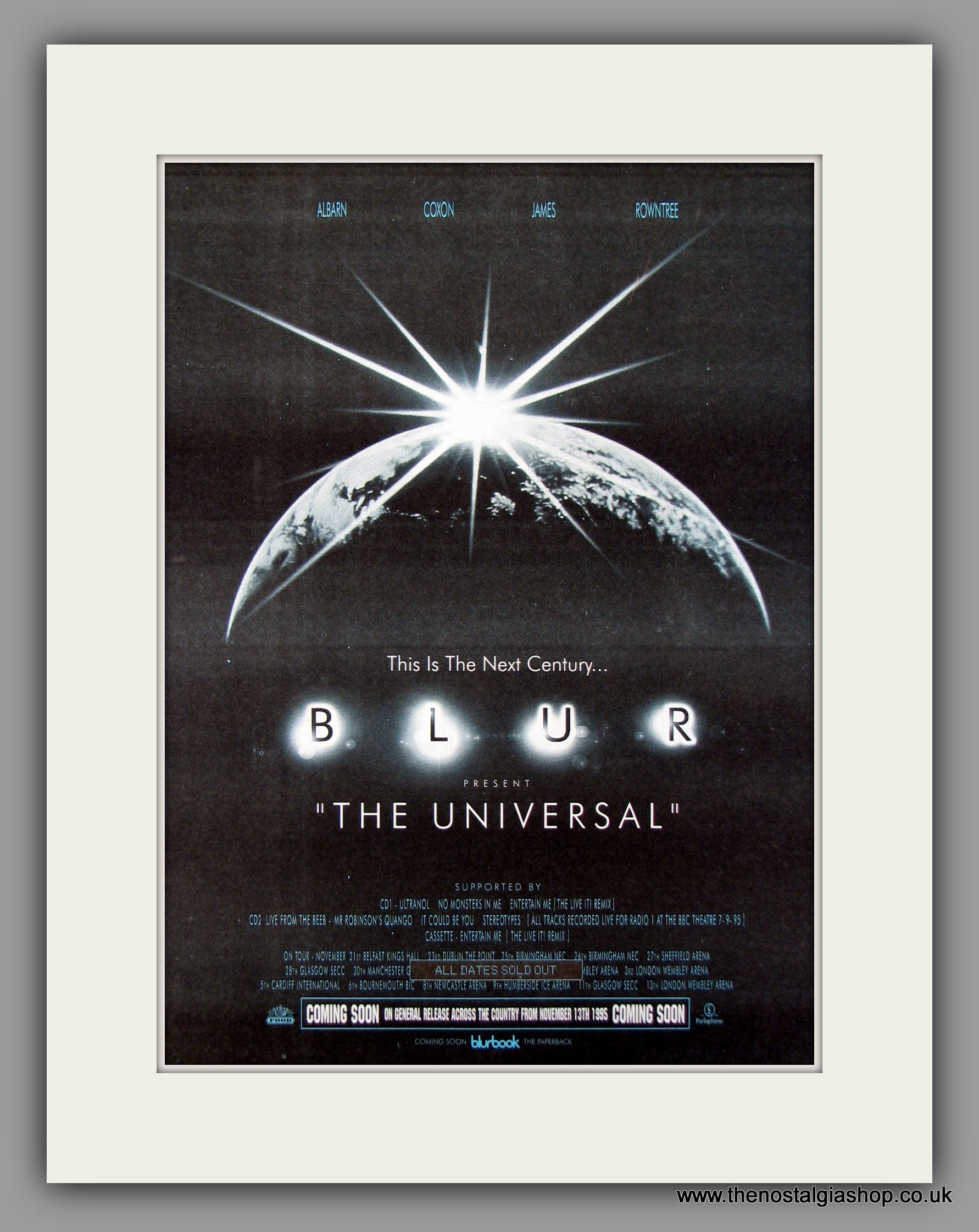 Blur The Universal. Original Vintage Advert 1995 (ref AD10149) – The ...