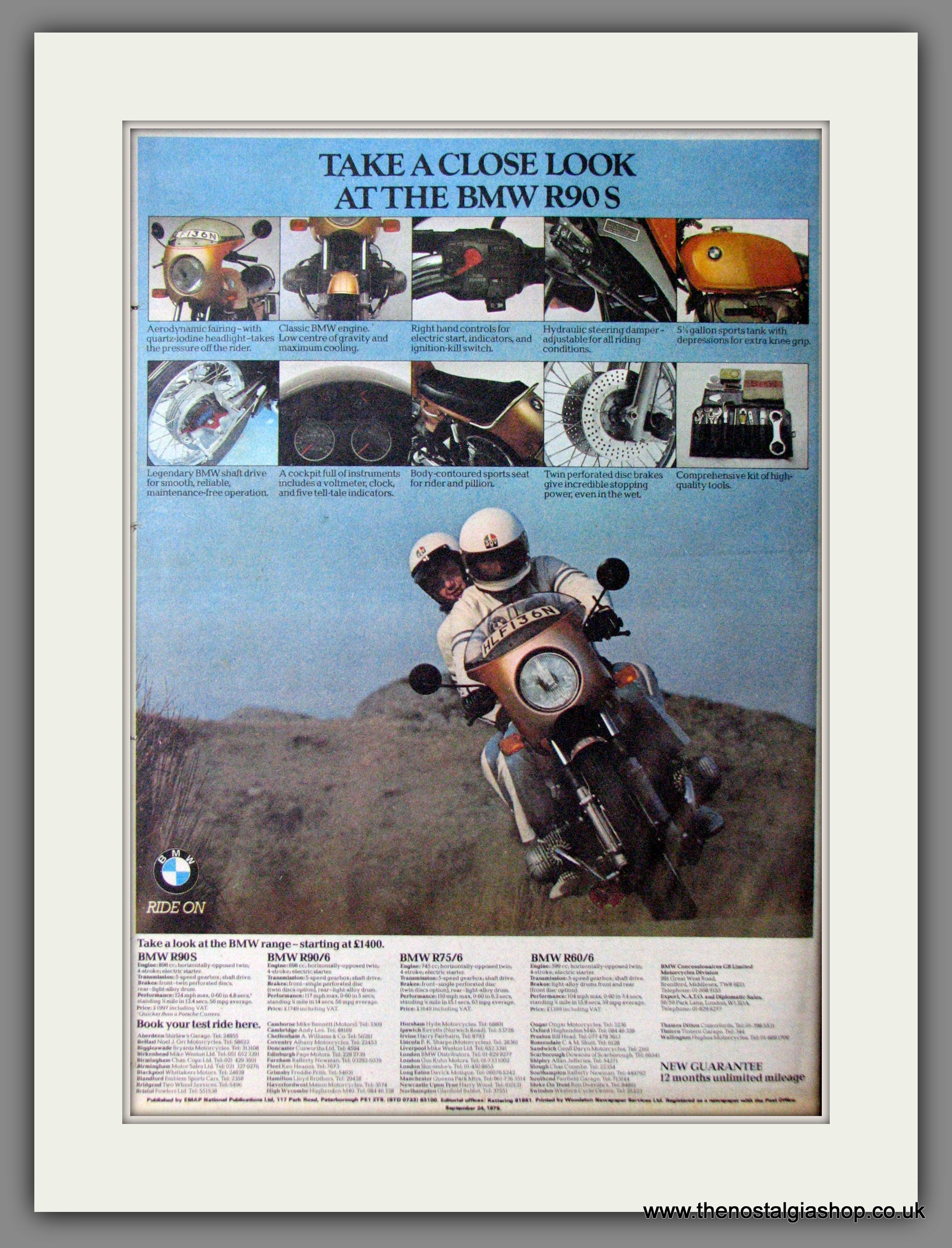 BMW R 90/S Motorcycle. Original Advert 1975 (ref AD12379) – The ...