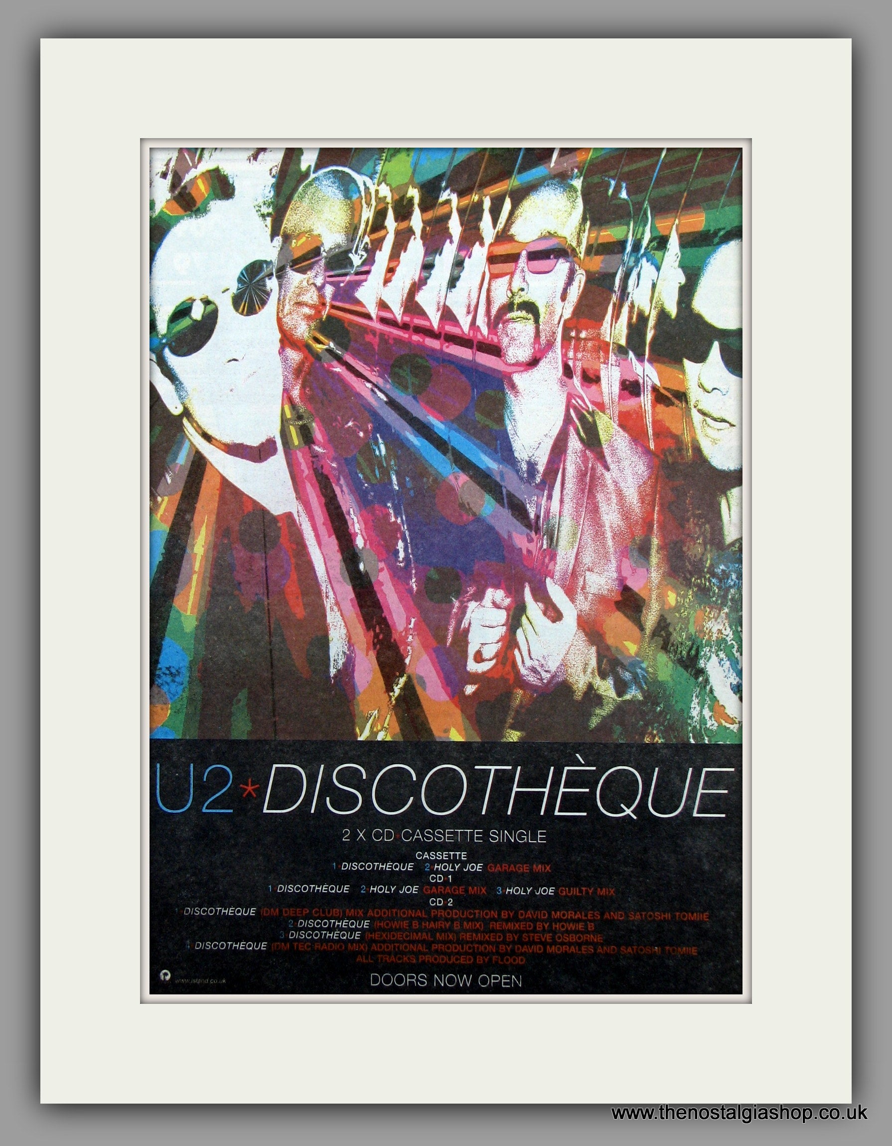 U2 Discotheque. Original Vintage Advert 1997 (ref AD10207) – The Nostalgia Shop