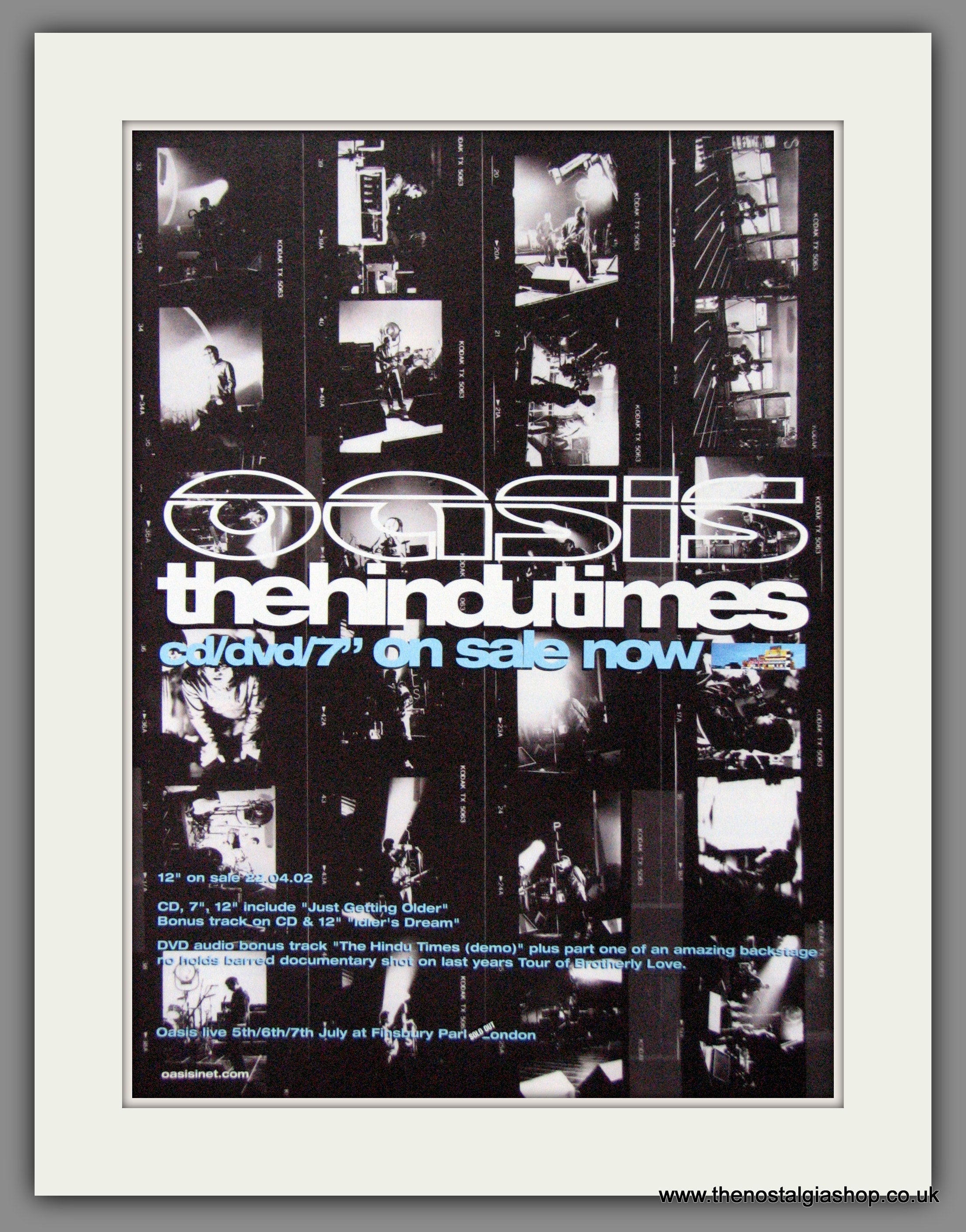 Oasis The Hindu Times. Large Original advert 2002 (ref AD15411) – The ...