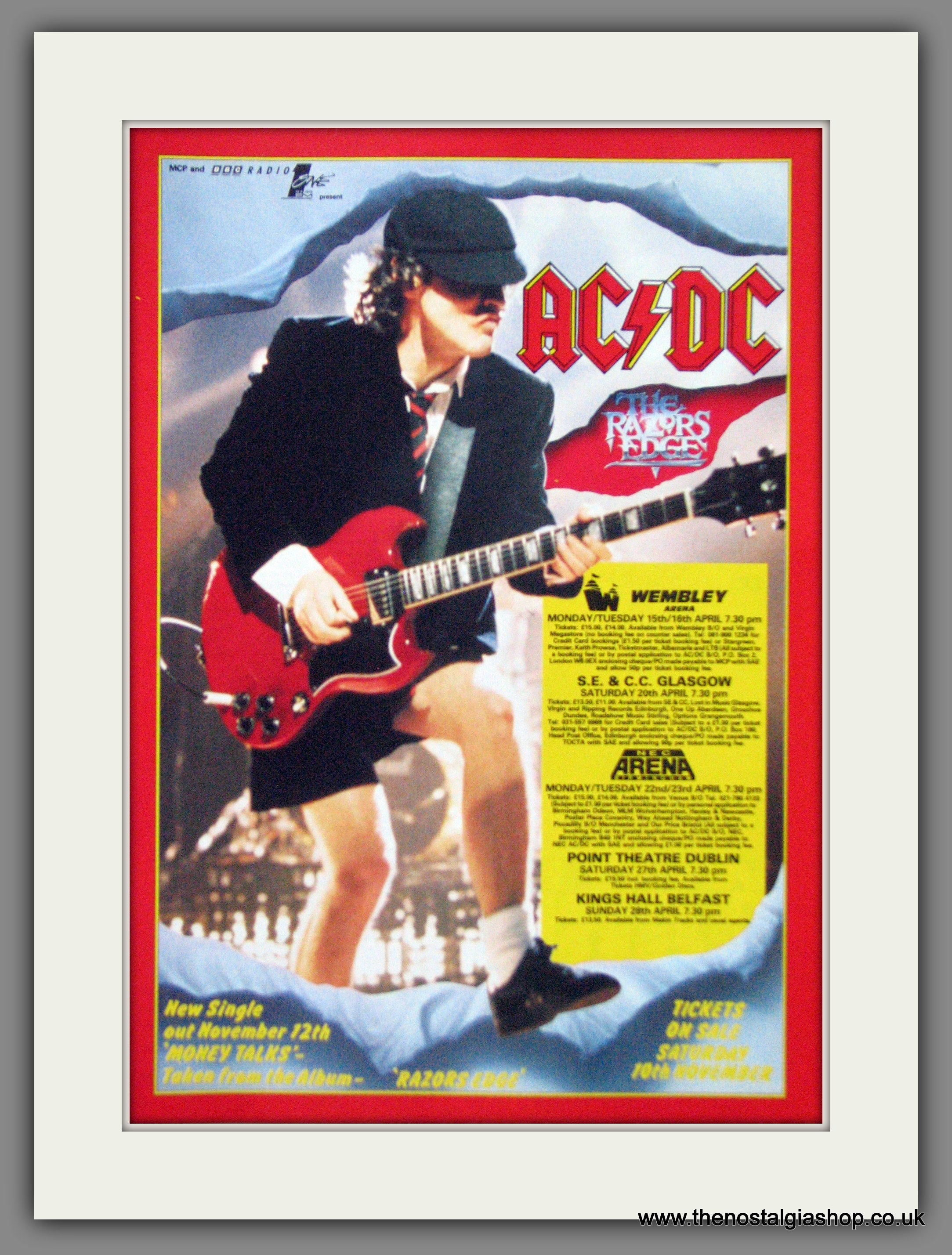 AC DC. Razors Edge Concerts. 1990 Original Advert (ref AD55054) – The ...