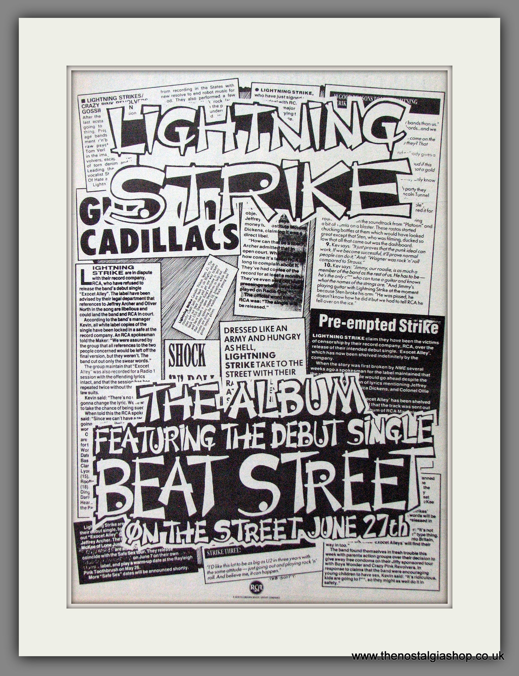 Lightning Strike The Album. Original Advert 1988 (ref AD12680) – The ...
