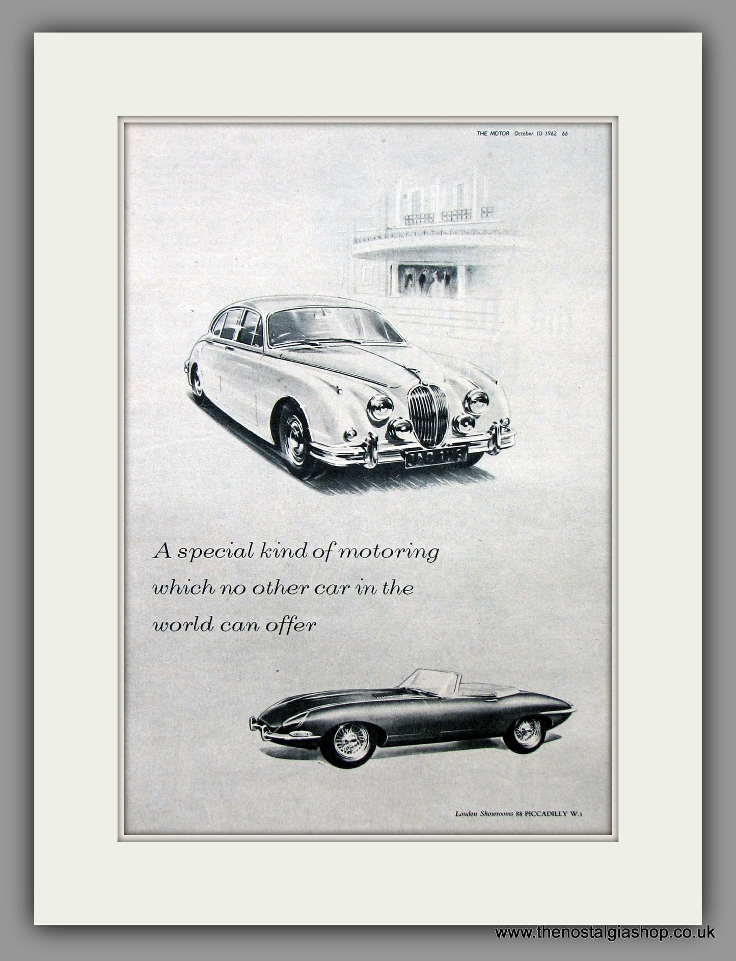 Jaguar Grace...Space....Pace. 1962. Original Vintage Double Advert (re ...