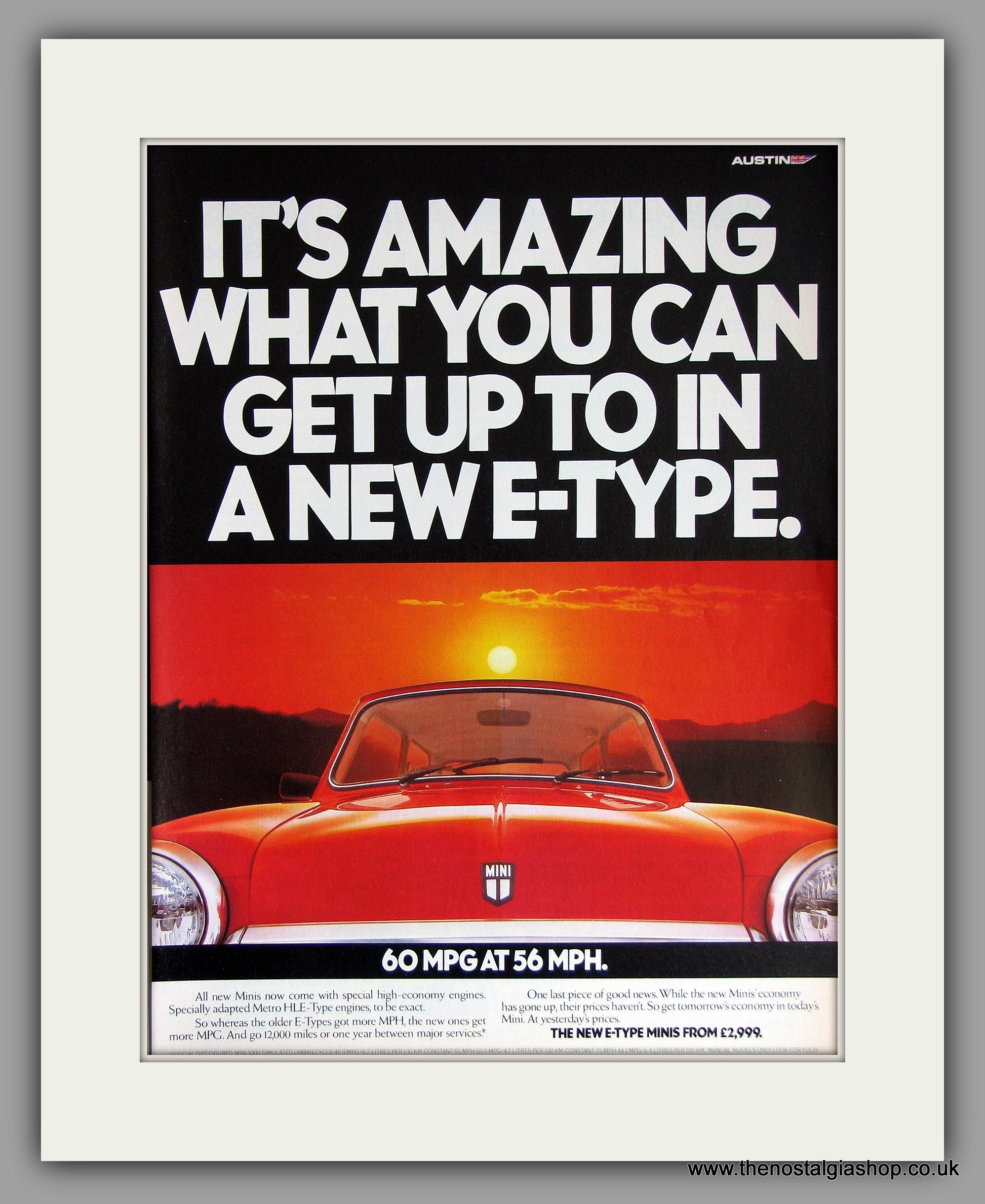 Mini E-Type 1982. Original Vintage Advert (ref AD7871) – The Nostalgia Shop
