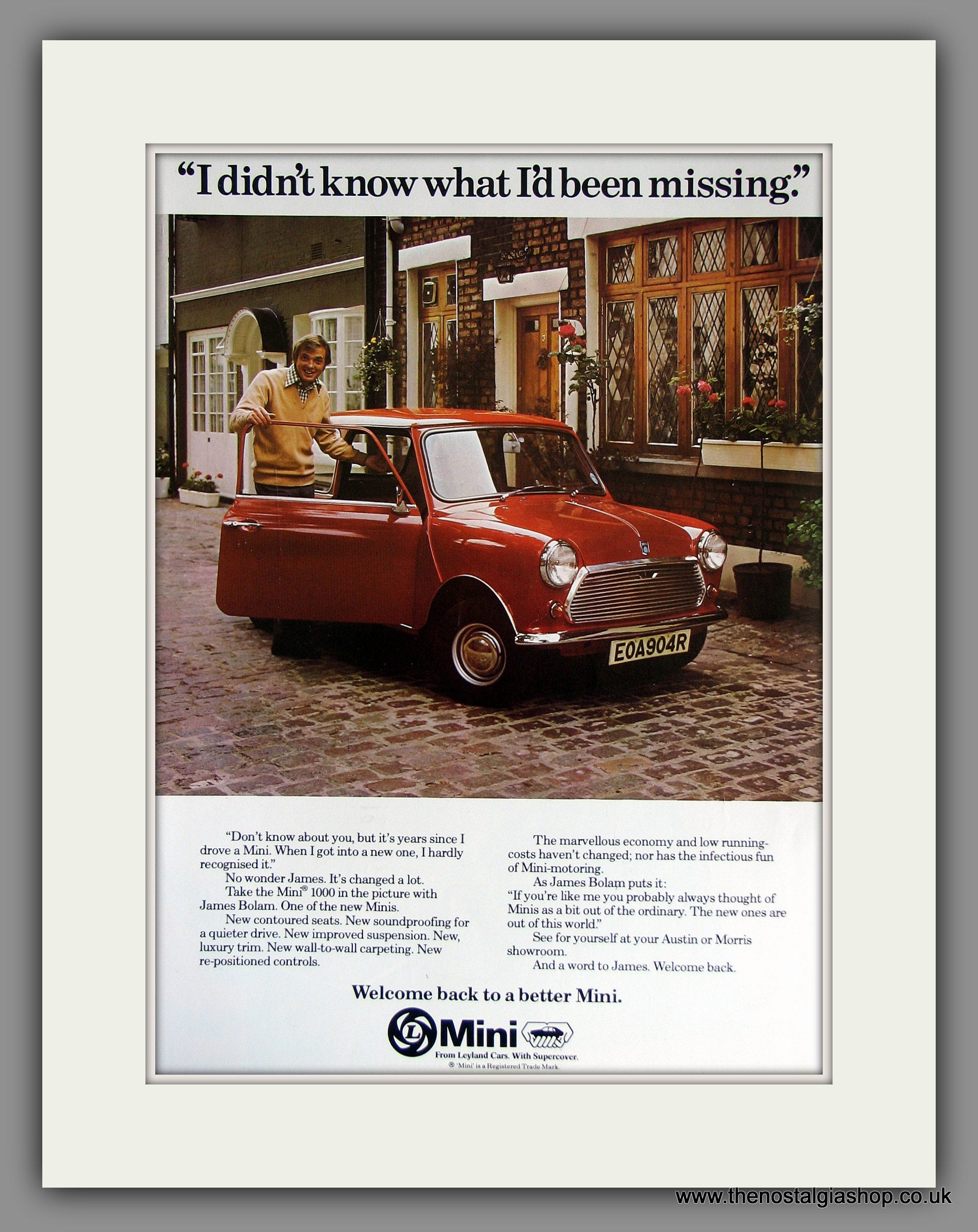 Mini 1000 1976. Original Vintage Advert (ref AD7874) – The Nostalgia Shop