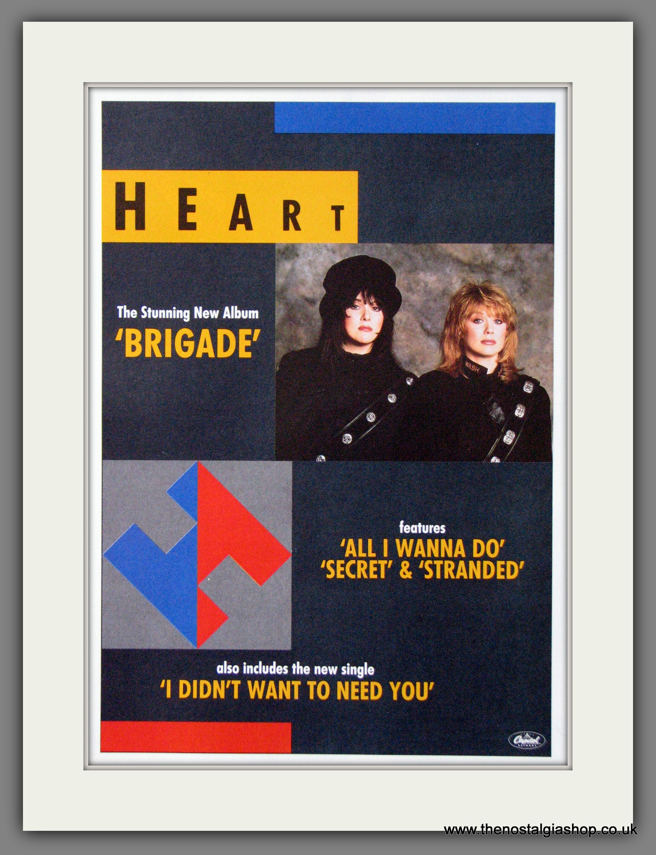 Heart. Brigade. 1990. Original Advert (ref AD55241) – The Nostalgia Shop