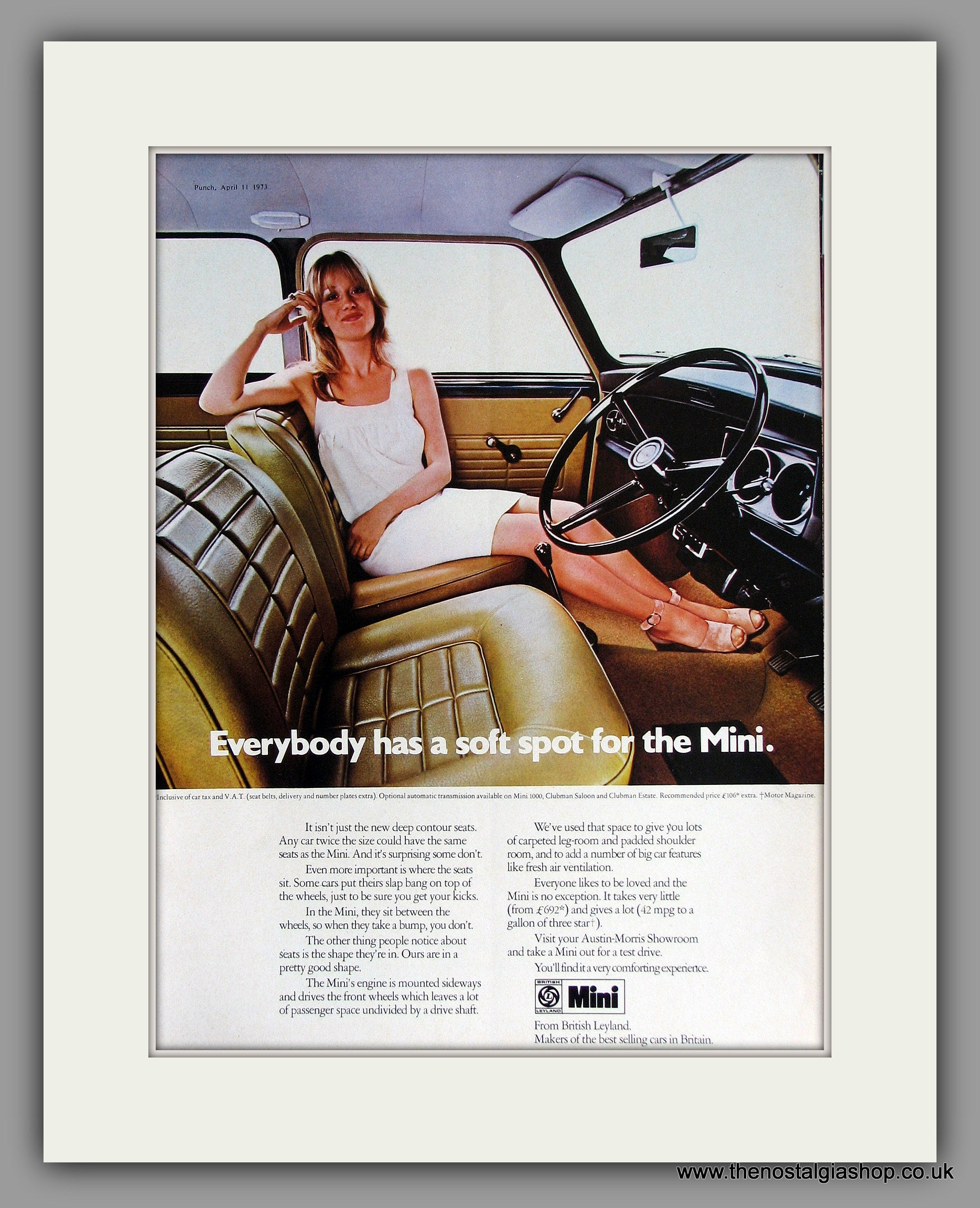 Mini 1973. Original Vintage Advert (ref AD7893) – The Nostalgia Shop