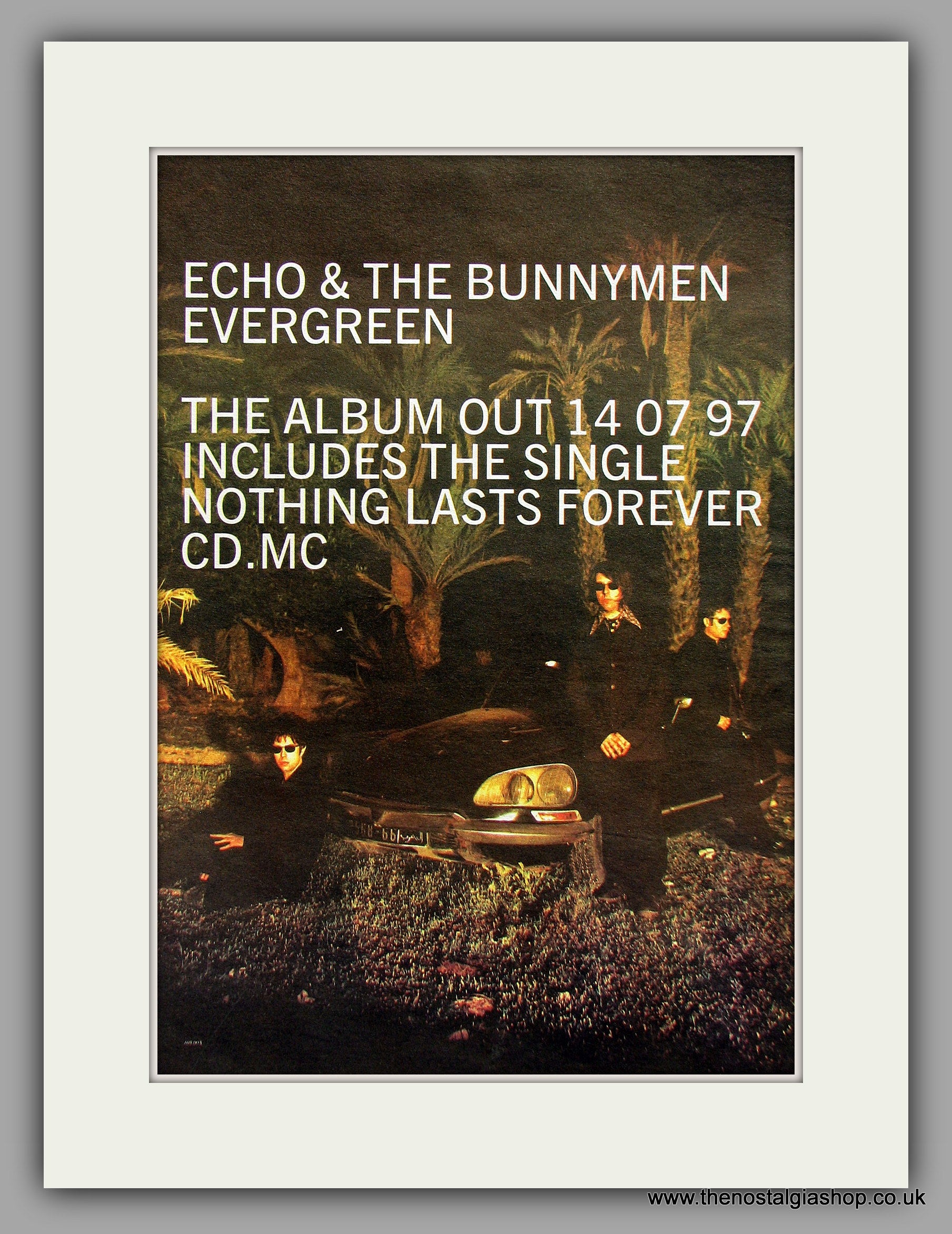 Echo & The Bunnymen. Evergreen. Original Vintage Advert 1997 (ref AD10 ...