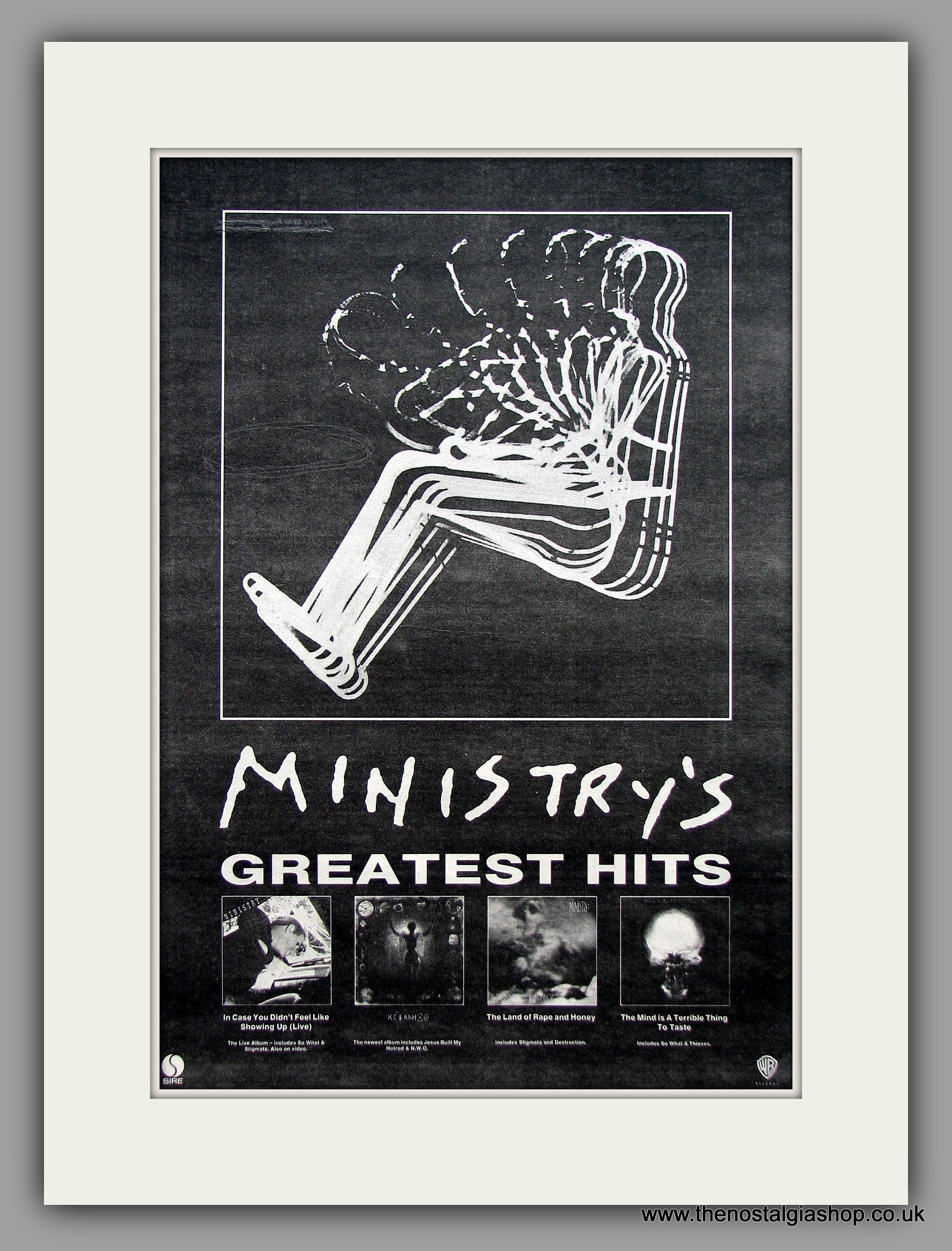 Ministry, Greatest Hits. Original Vintage Advert 1992 (ref AD10291 ...