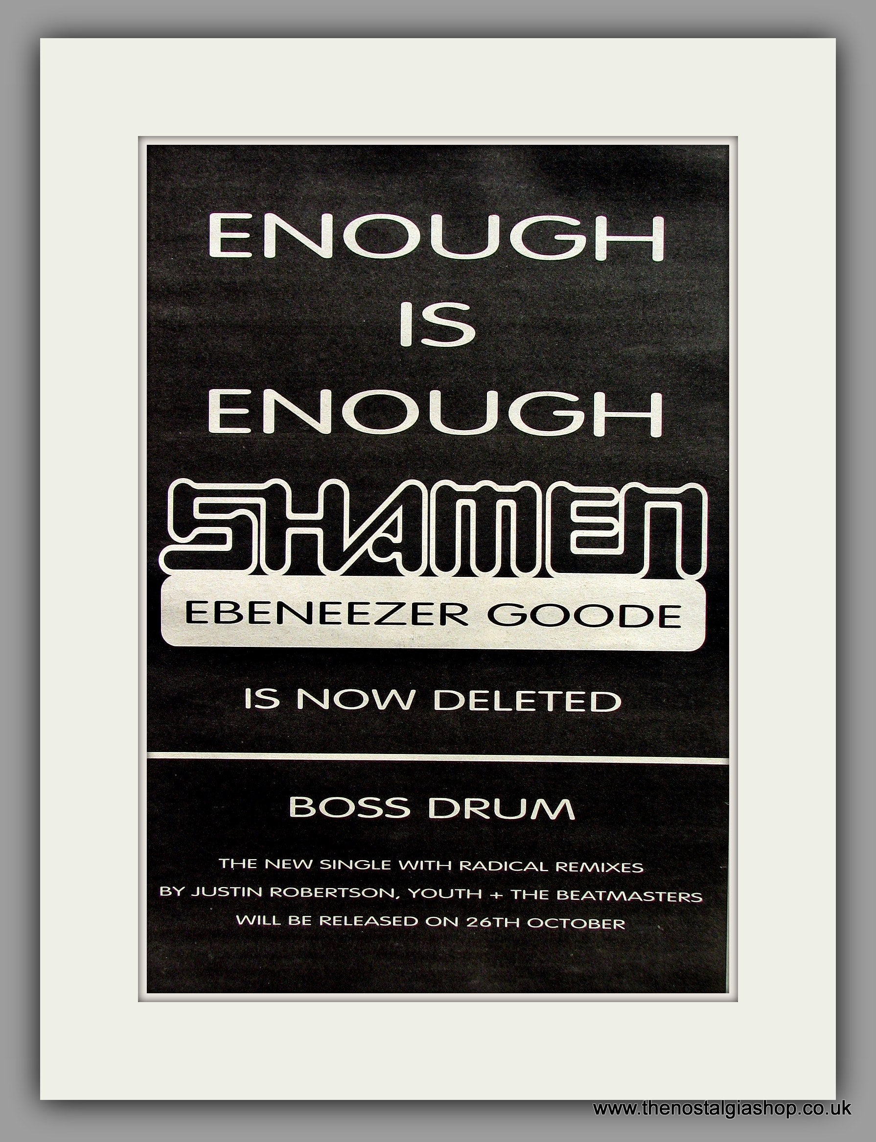 Shamen. Ebeneezer Goode. Original Vintage Advert 1992 (ref AD10318 ...