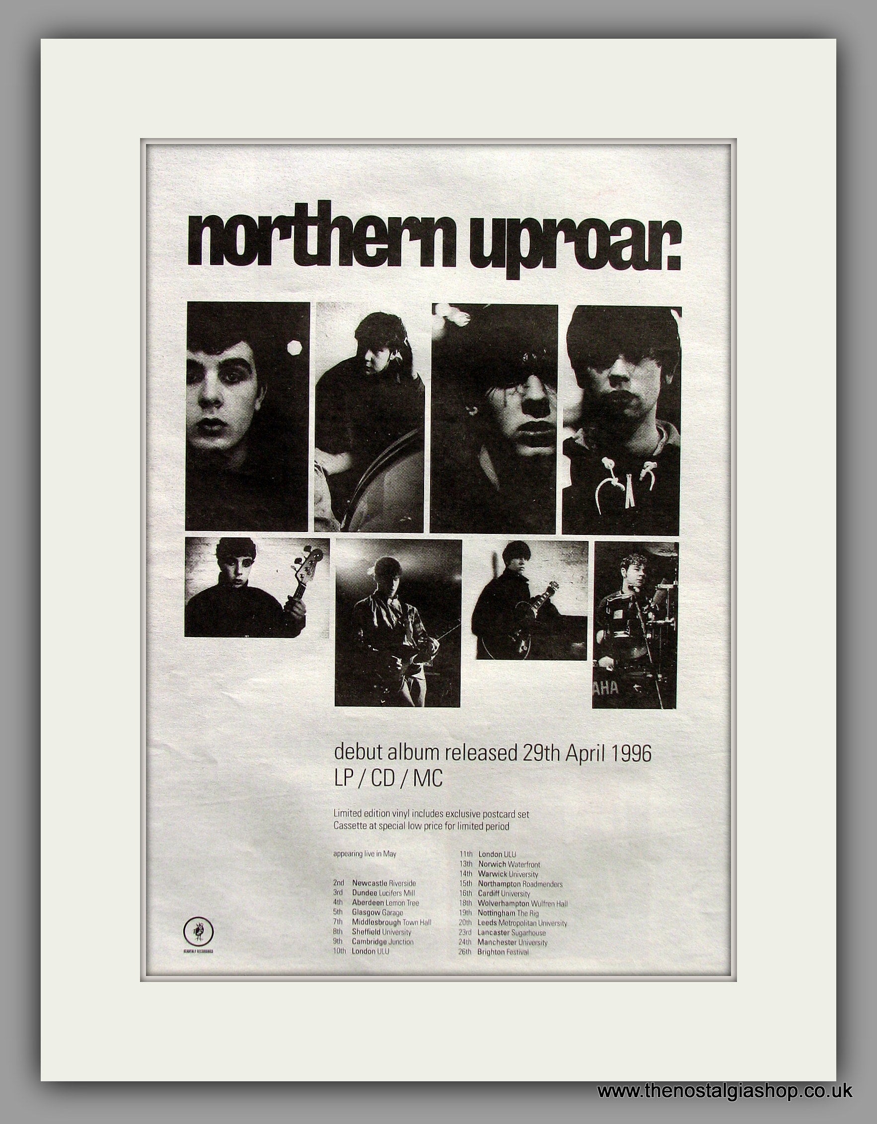 Northern Uproar. Debut Album. Original Vintage Advert 1996 (ref AD1036 ...