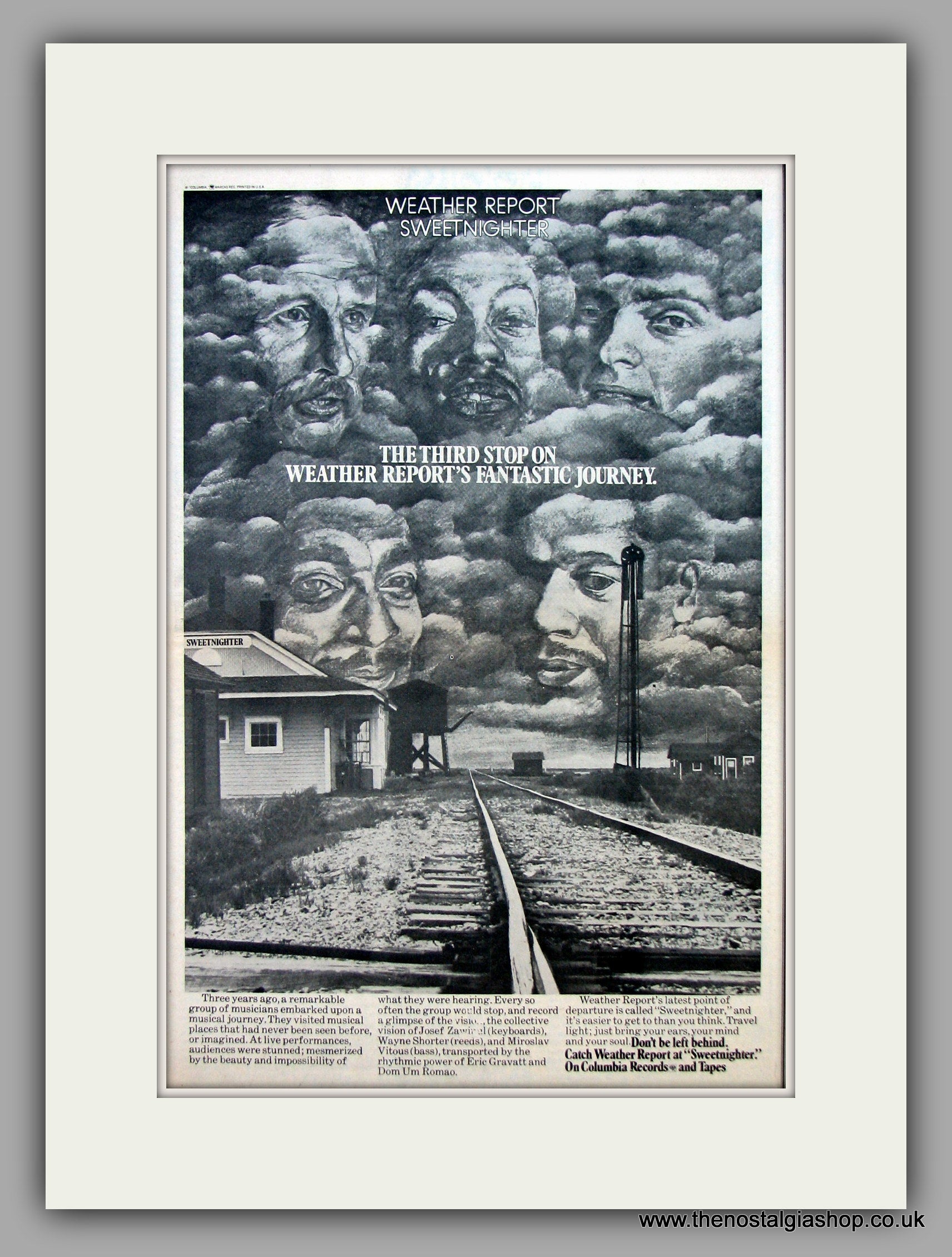 Weather Report. Sweetnighter. Original Vintage Advert 1973 (ref AD1038 ...