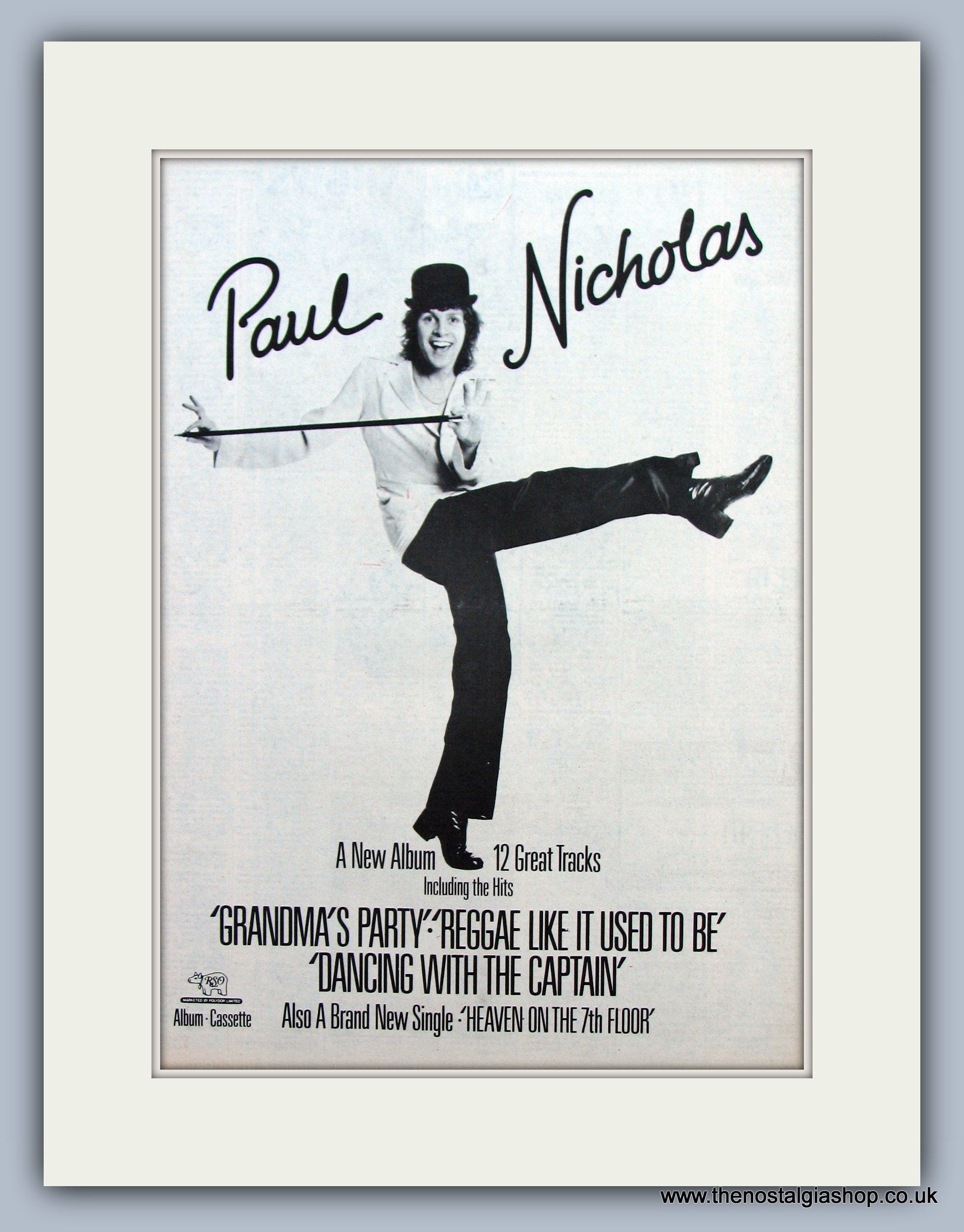 Paul Nicholas, New Album. Original Vintage Advert 1977 (ref AD10456 ...