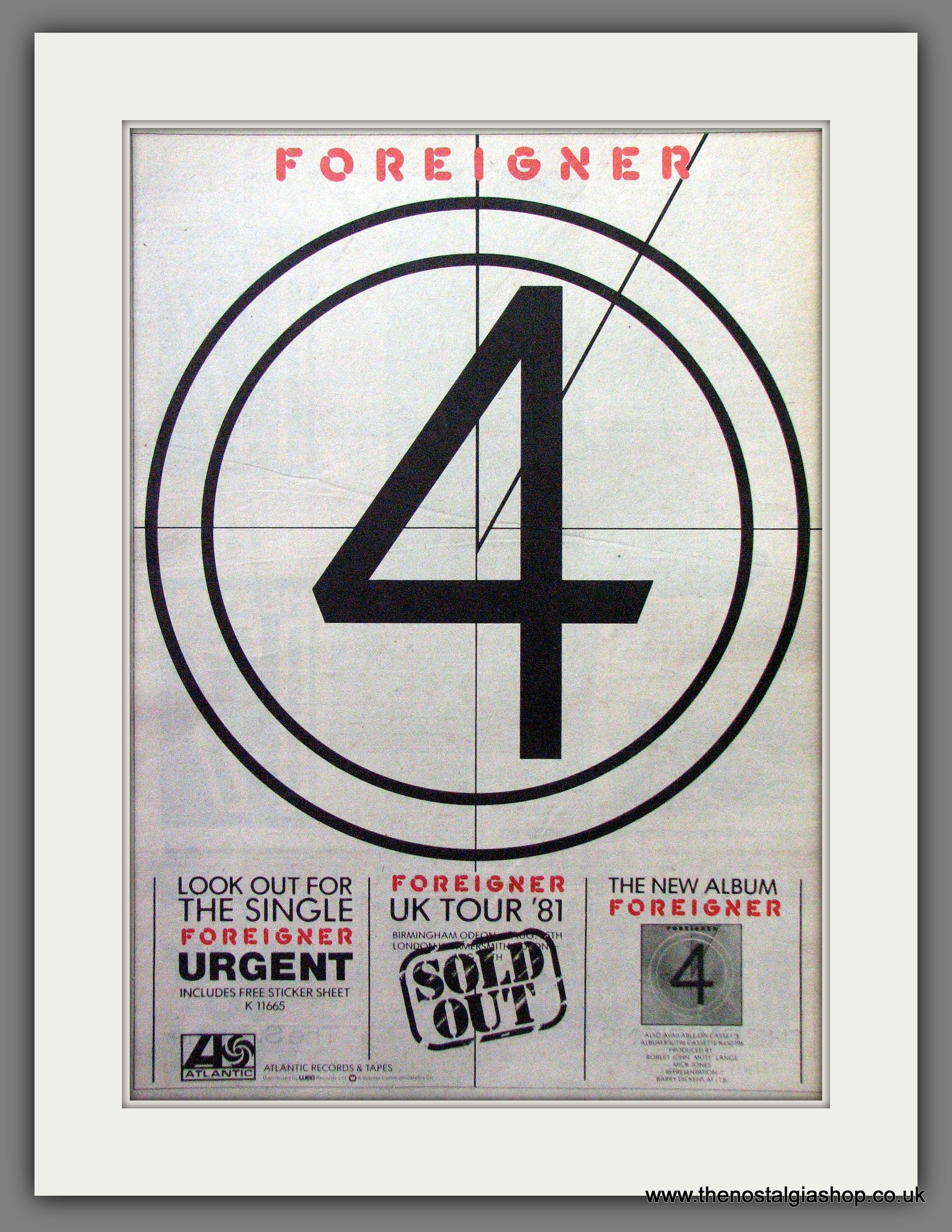 4 Foreigner Album Cover