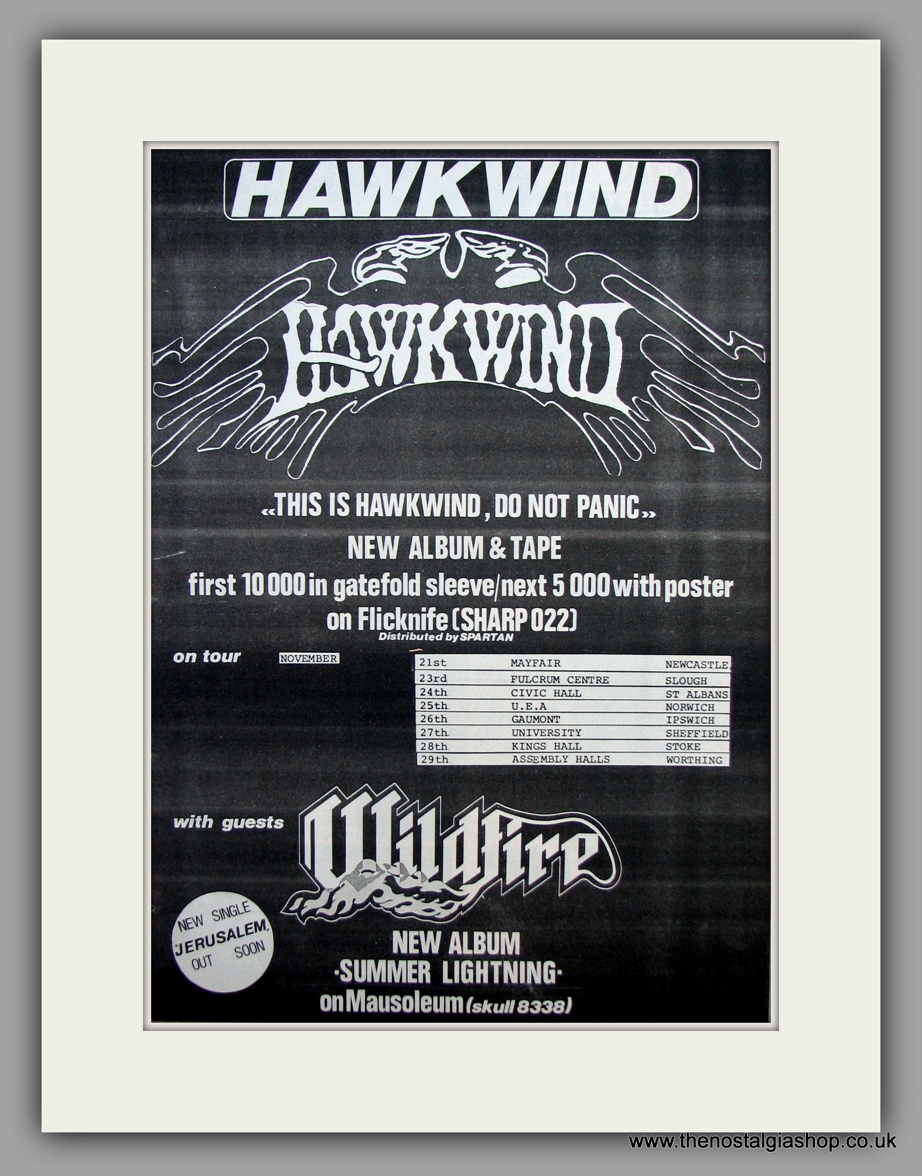 Hawkwind - This Is Hawkwind Guests Wildfire November Tour. Original Vi ...