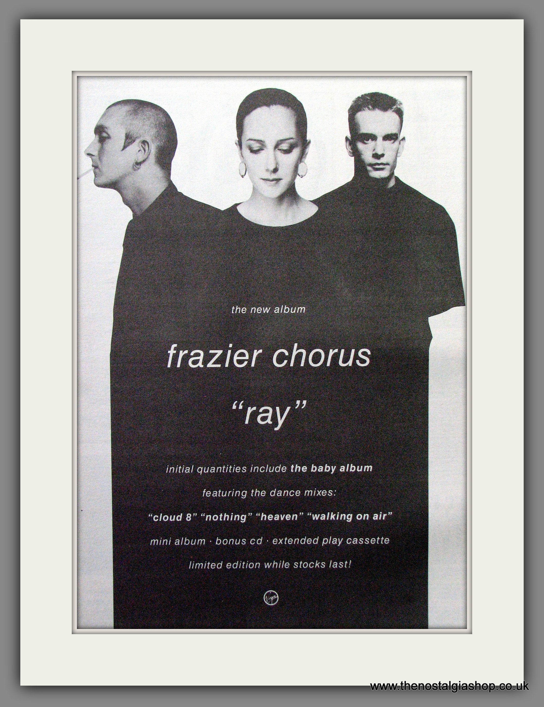 Frazier Chorus Ray. Original Advert 1991 (ref AD13039) – The Nostalgia Shop