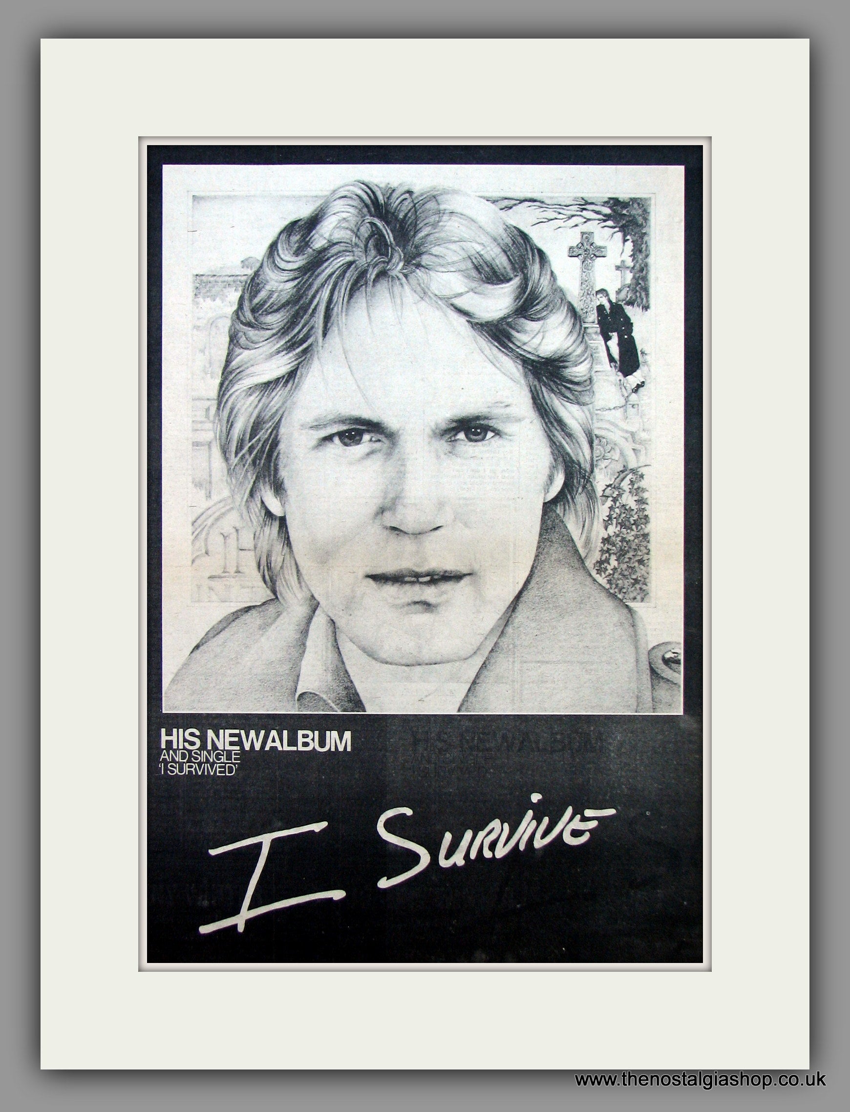 Adam Faith - I Survive. Original Vintage Advert 1974 (ref AD10486 ...