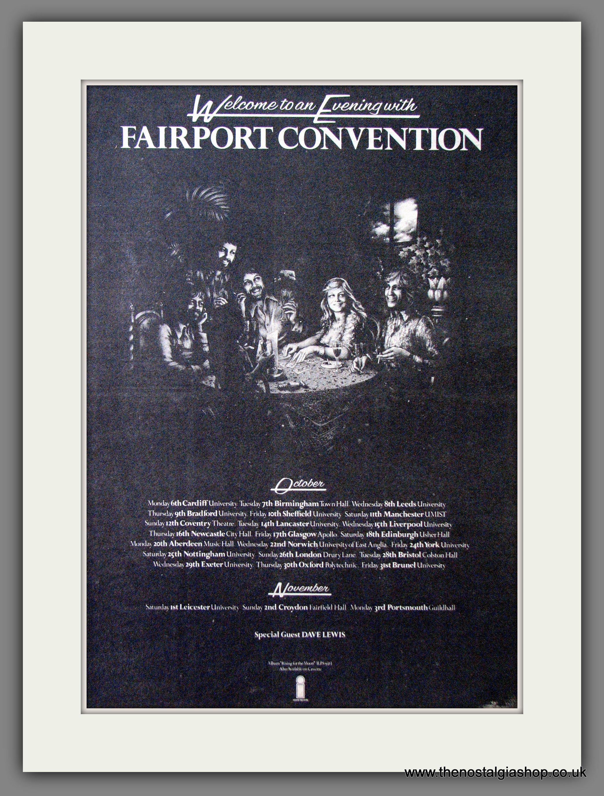 Fairport Convention Tour Dates. Original Advert 1975 (ref AD13068 ...
