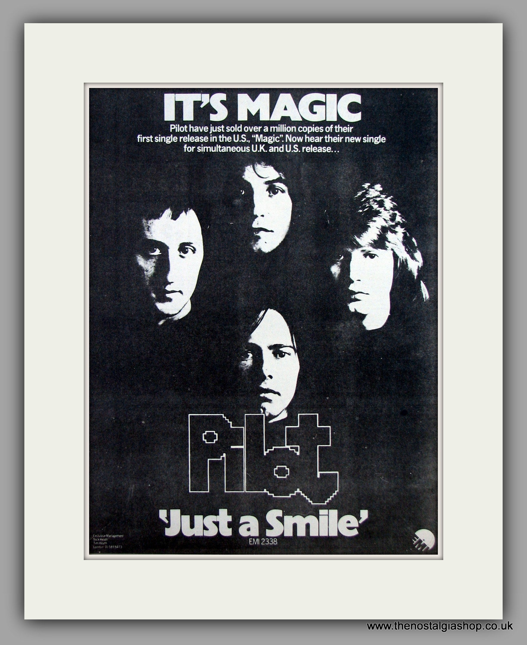Pilot-Just A Smile. Original Vintage Advert 1975 (ref AD10518) – The ...