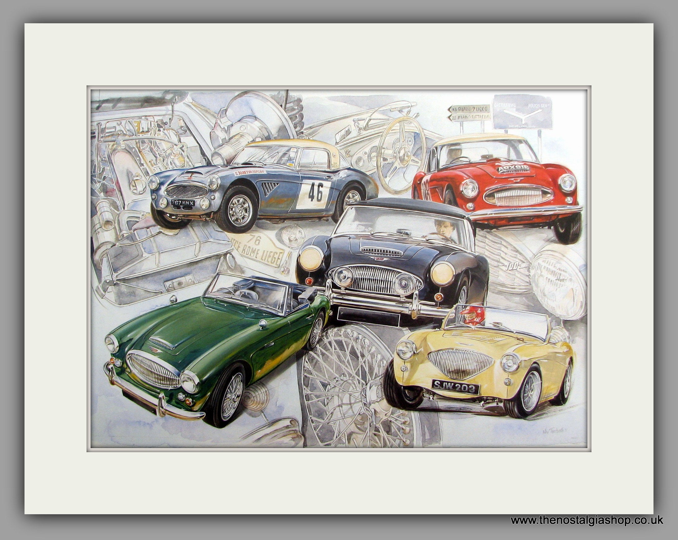 Austin Healey The Big Healeys, Large print – The Nostalgia Shop