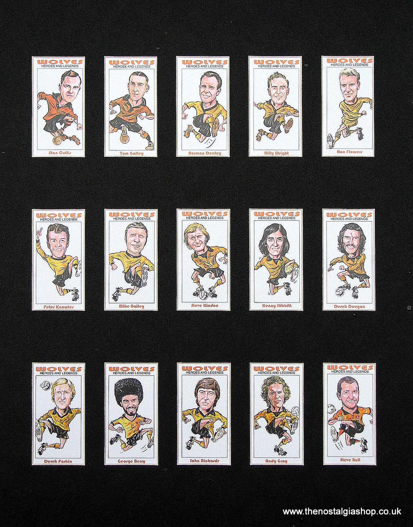 Wolves Heroes & Legends. Mounted Football Card Set – The Nostalgia Shop