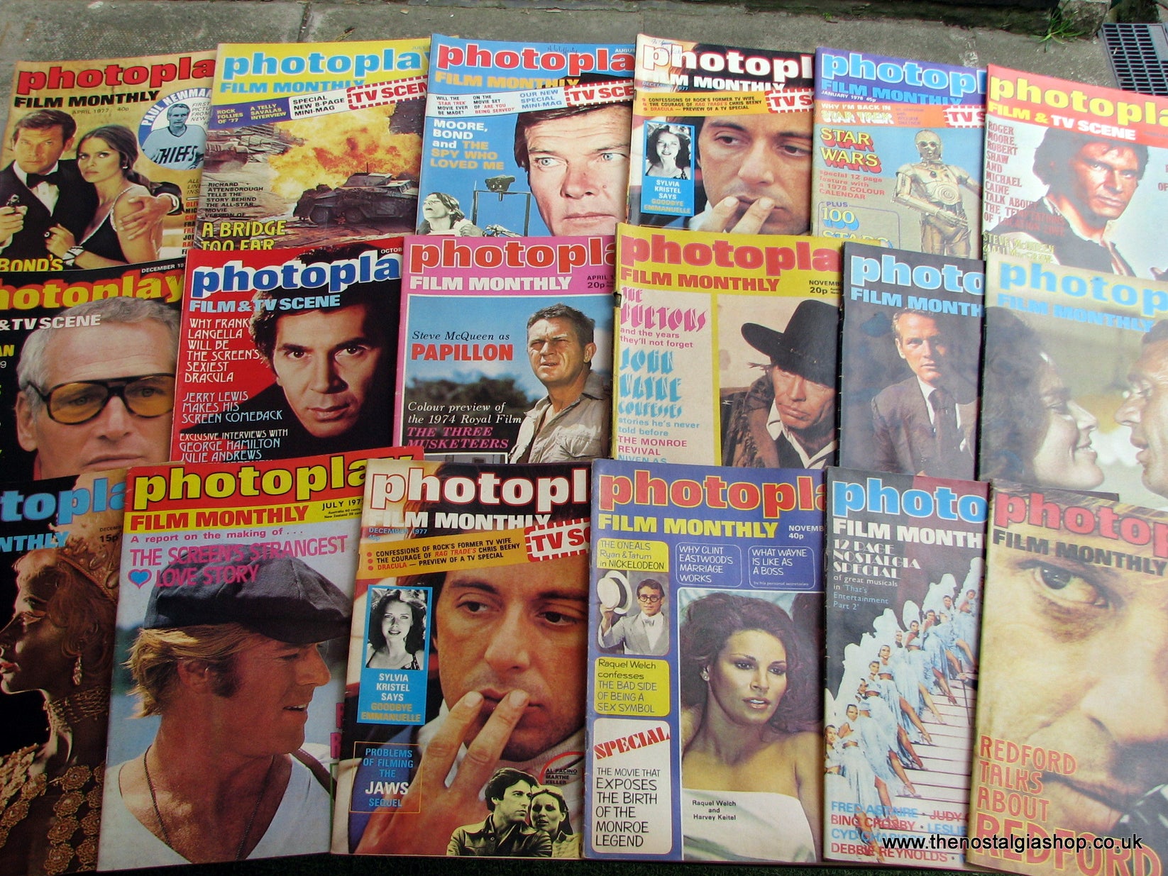 Photoplay Film Monthly Magazines. Job Lot. 1970's. 62 issues. (MC111 ...