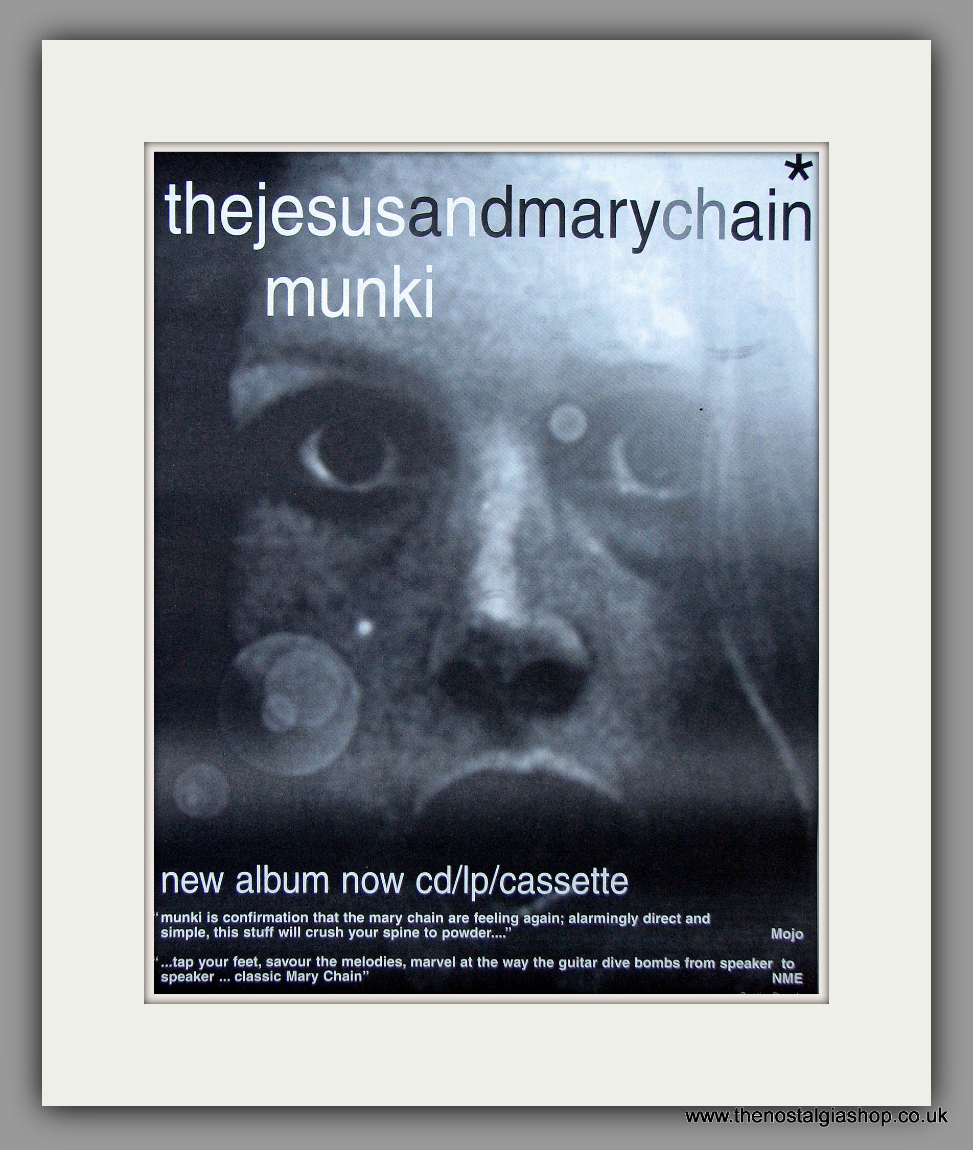 Jesus And Mary Chain (The) - Munki. Original Vintage Advert 1998 (ref ...