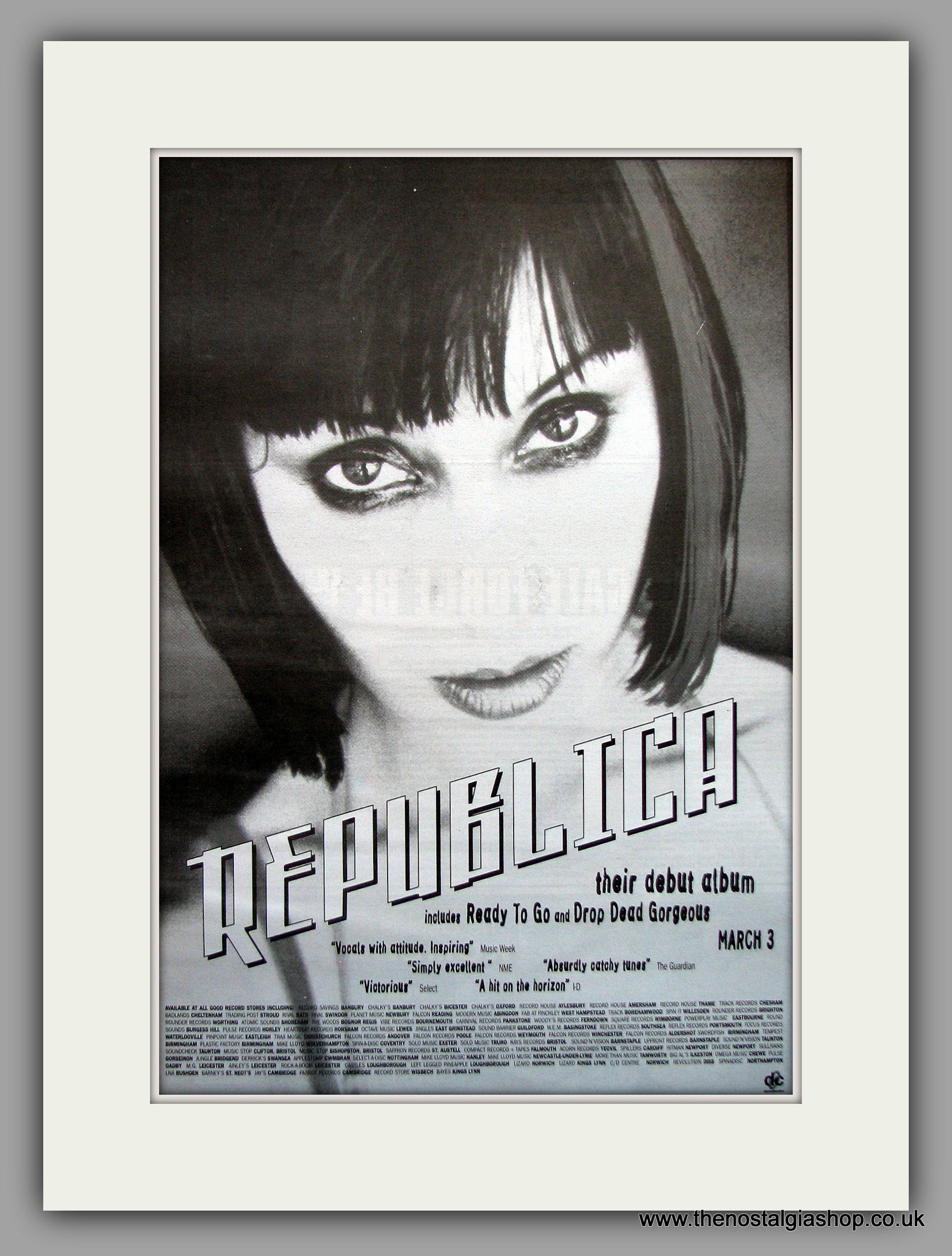 Republica - Debut Album. Original Vintage Advert 1997 (ref AD11007 ...