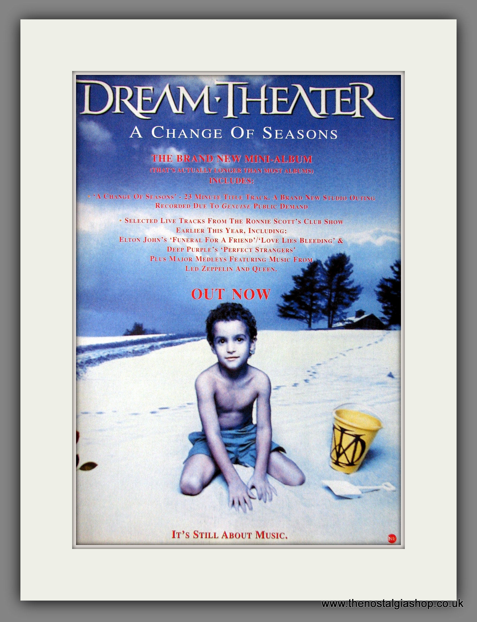 Dream Theatre. A Change Of Seasons. Original Advert 1995 (ref AD55630 ...