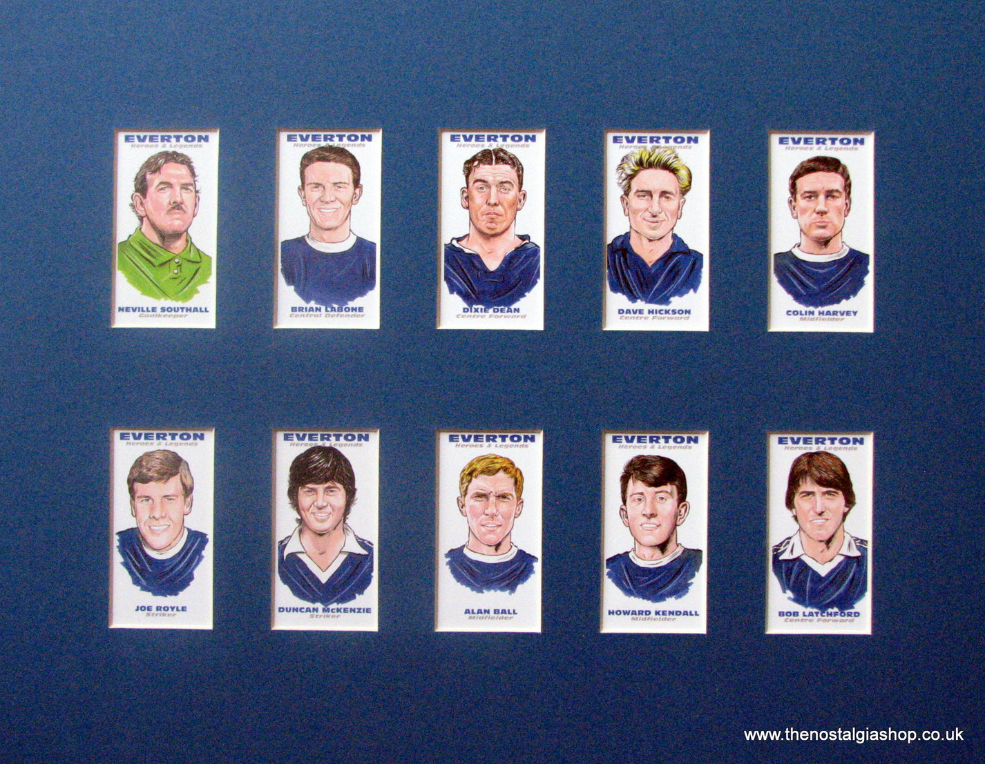 Everton Legends. Football Card Set – The Nostalgia Shop