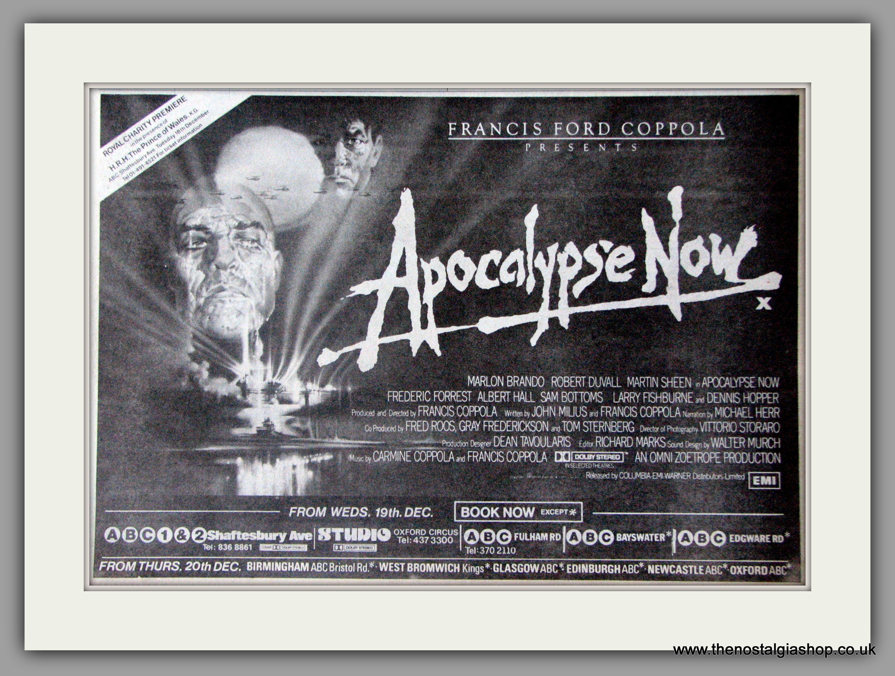 Apocalypse Now. Vintage Advert 1979 (ref AD50326) – The Nostalgia Shop