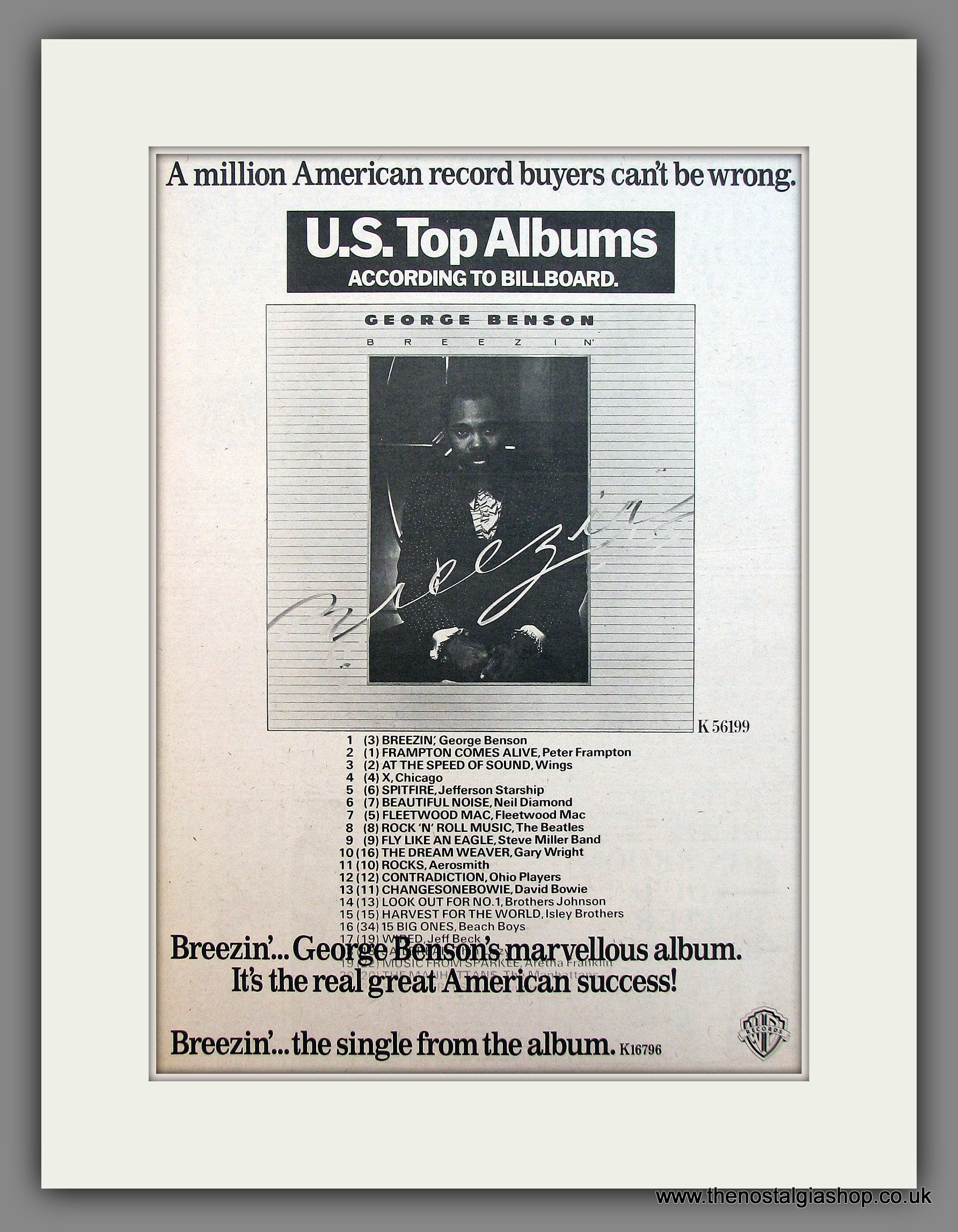 George Benson Breezin'. Original advert 1976 (ref AD13150) – The ...