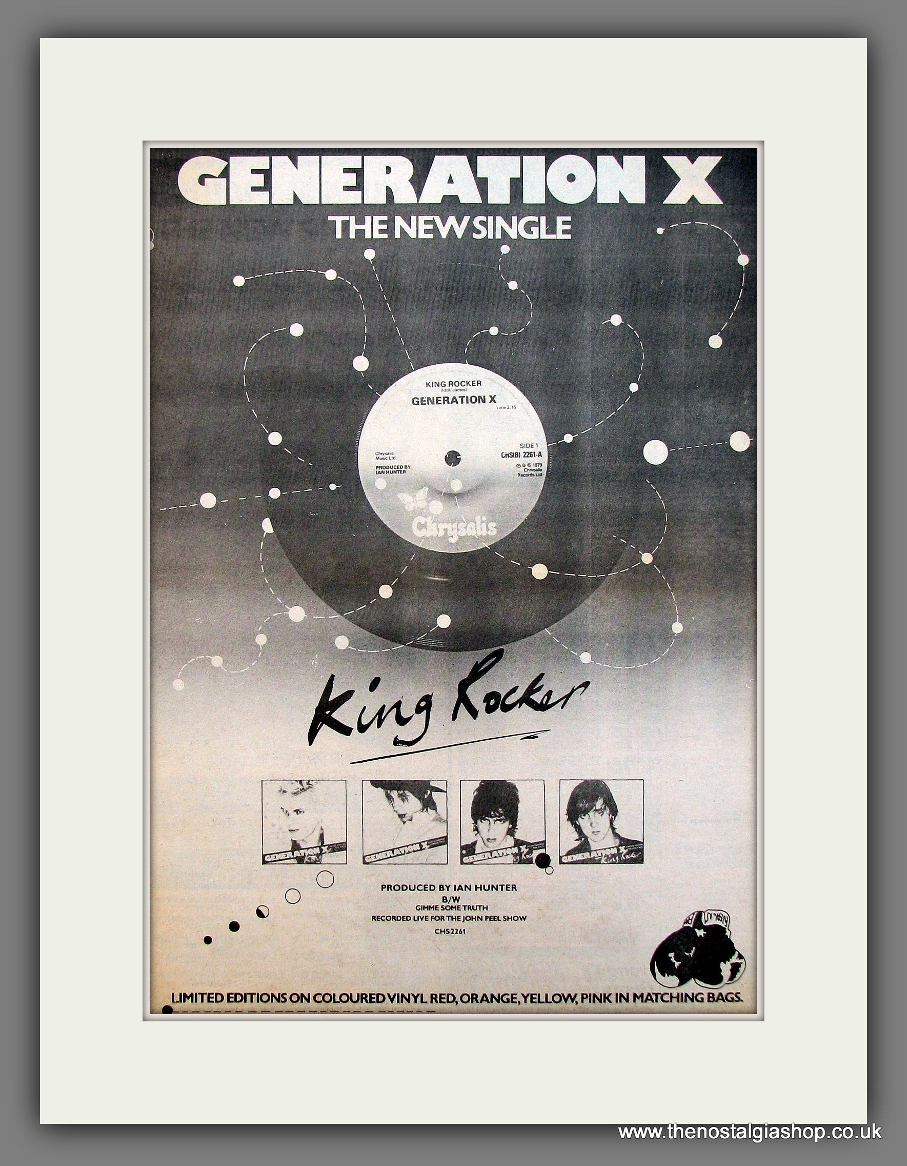 Generation X King Rocker. Original Vintage Advert 1979 (ref AD13214 ...