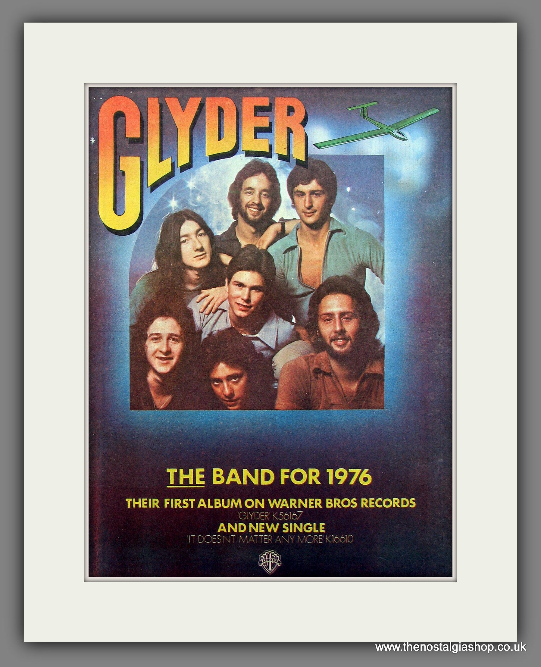 Glyder First Album On Warner. Original Vintage Advert 1975 (ref AD1323 ...