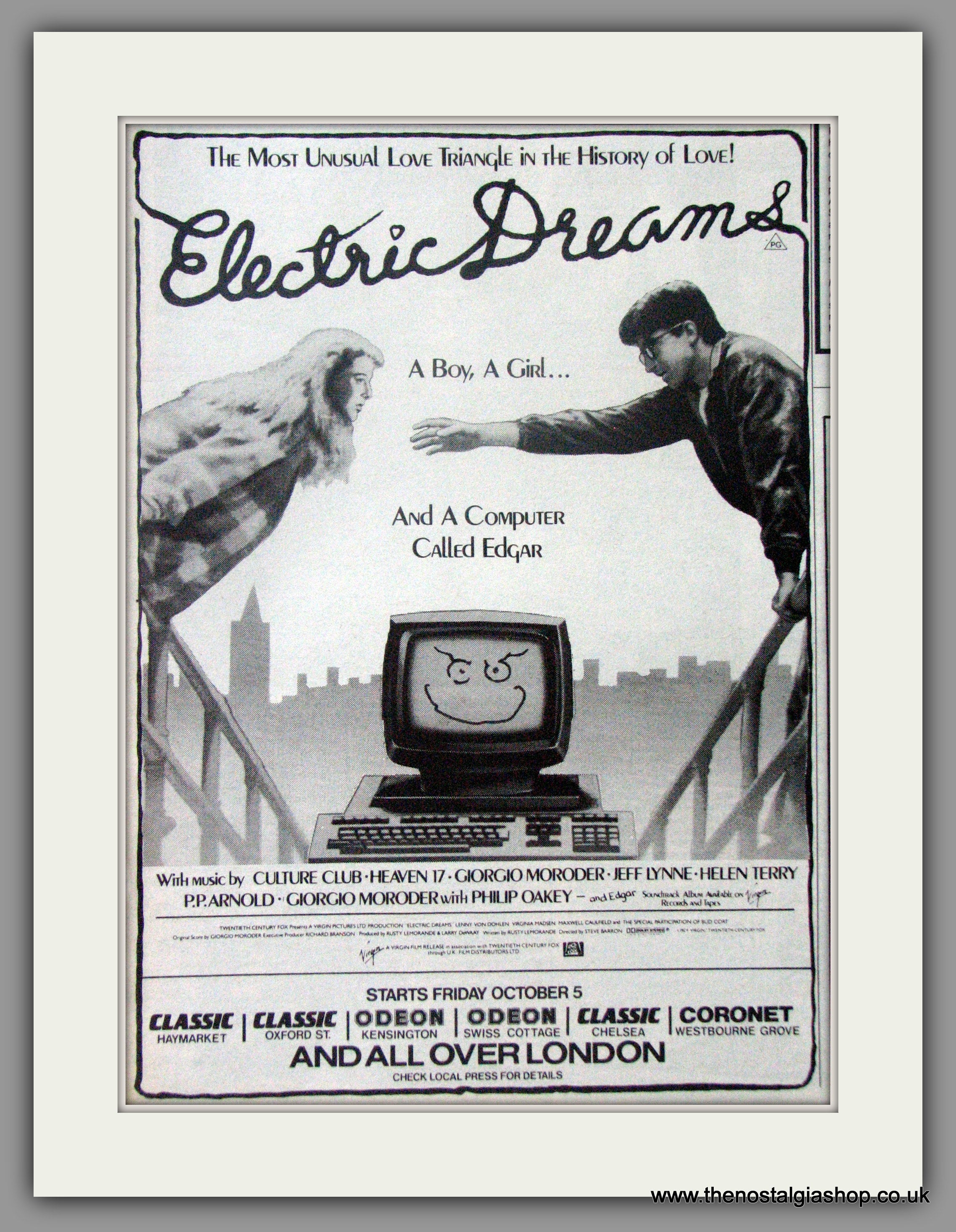 Electric Dreams. Original Advert 1984 advert (AD50703) – The Nostalgia Shop