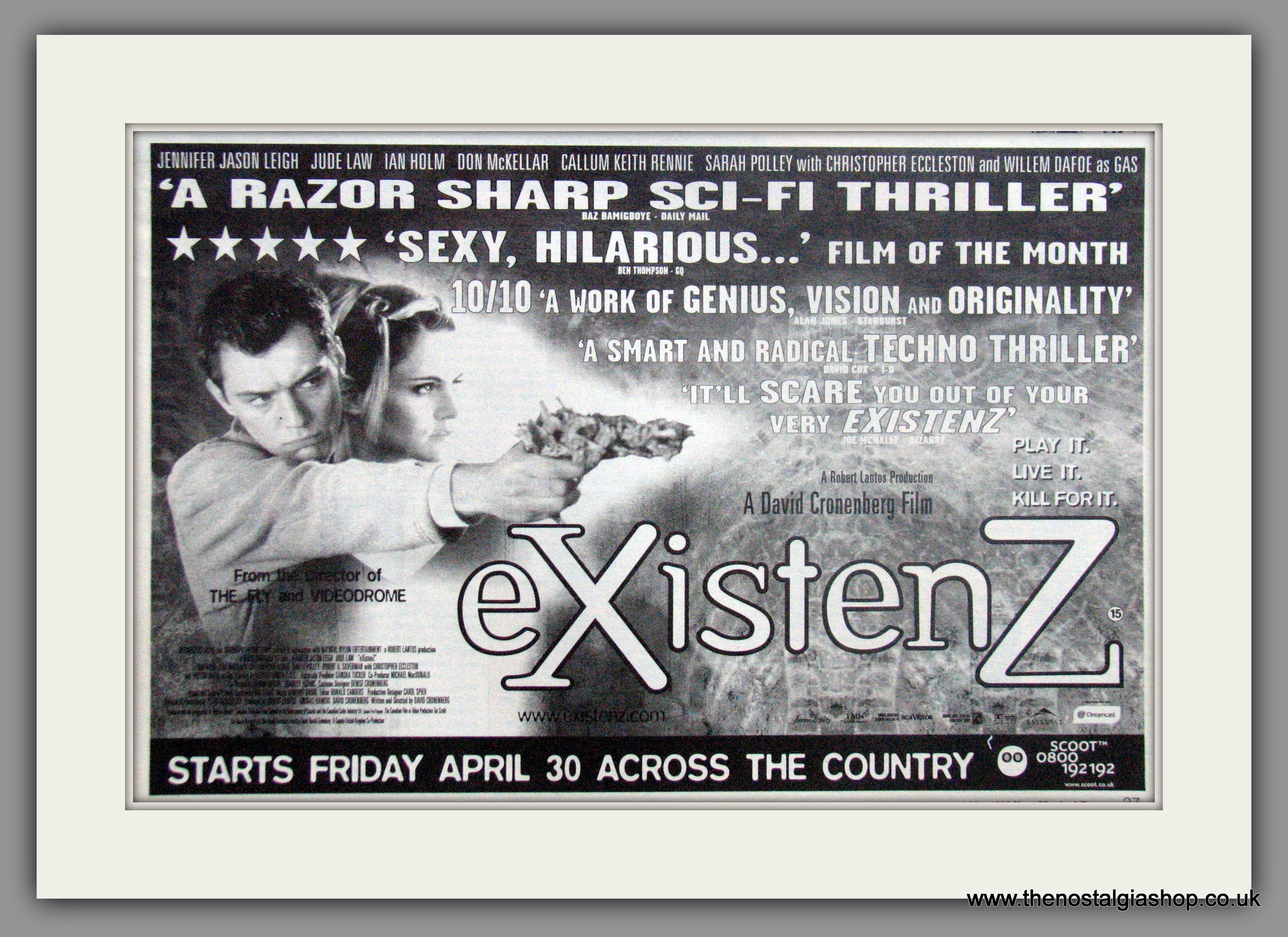 Existenz. Original Advert 1999 advert (AD50704) – The Nostalgia Shop