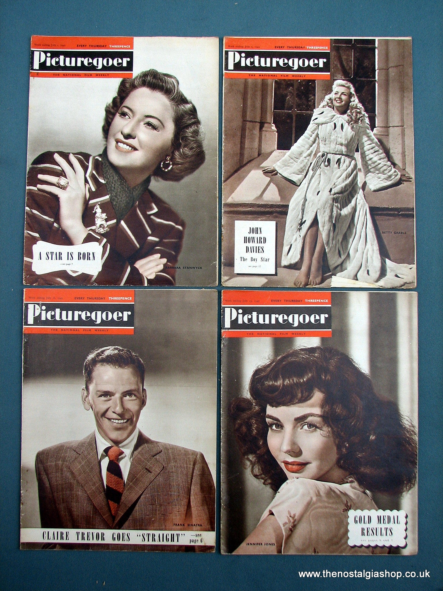 Picturegoer Magazine. Lot of 4 From 1949. (M200) – The Nostalgia Shop