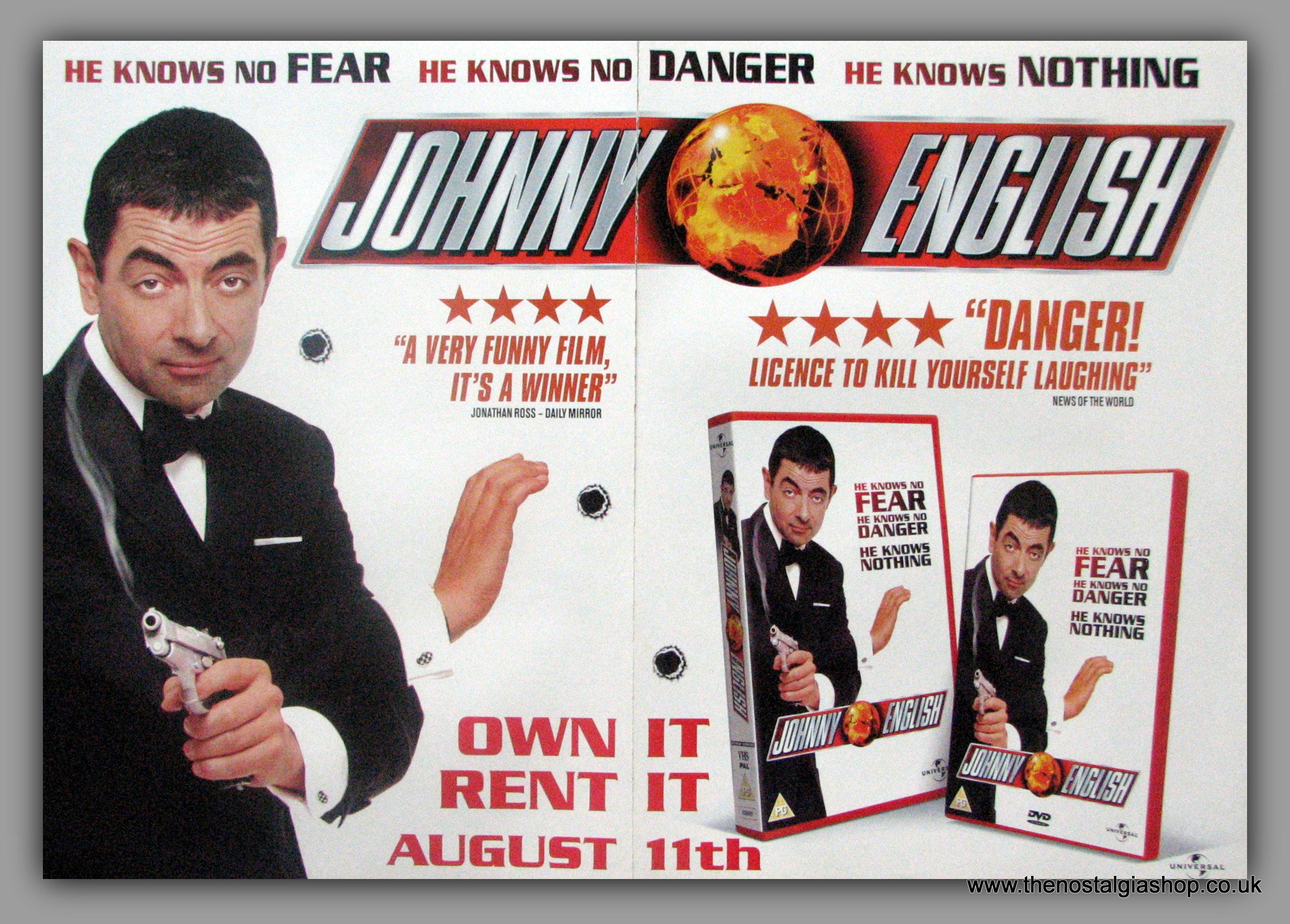 Johnny English Set Of 2 Original Adverts 2003 (ref AD50907) – The ...