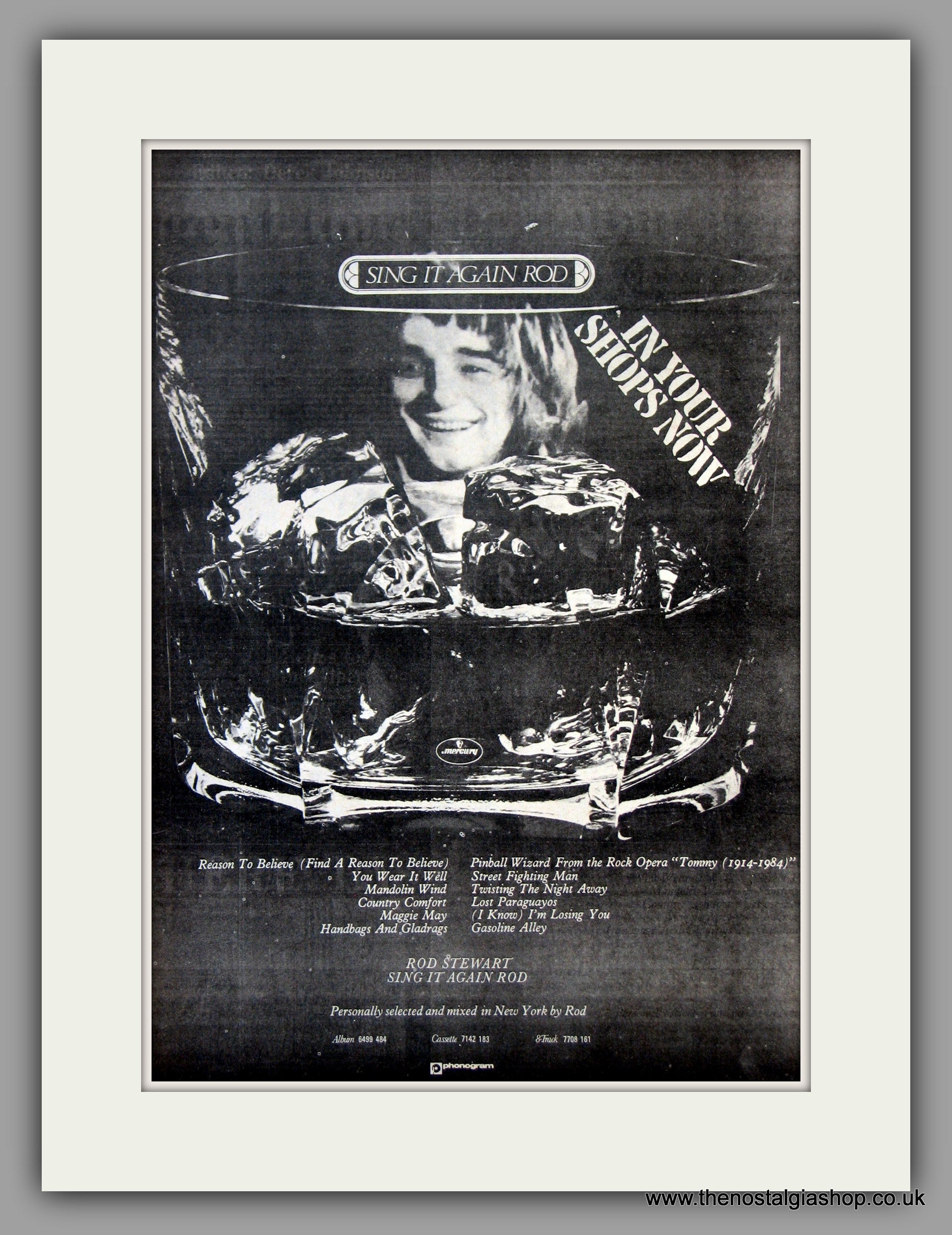 Rod Stewart. Sing It Again Rod. Vintage Advert 1973 (ref AD11186) – The ...