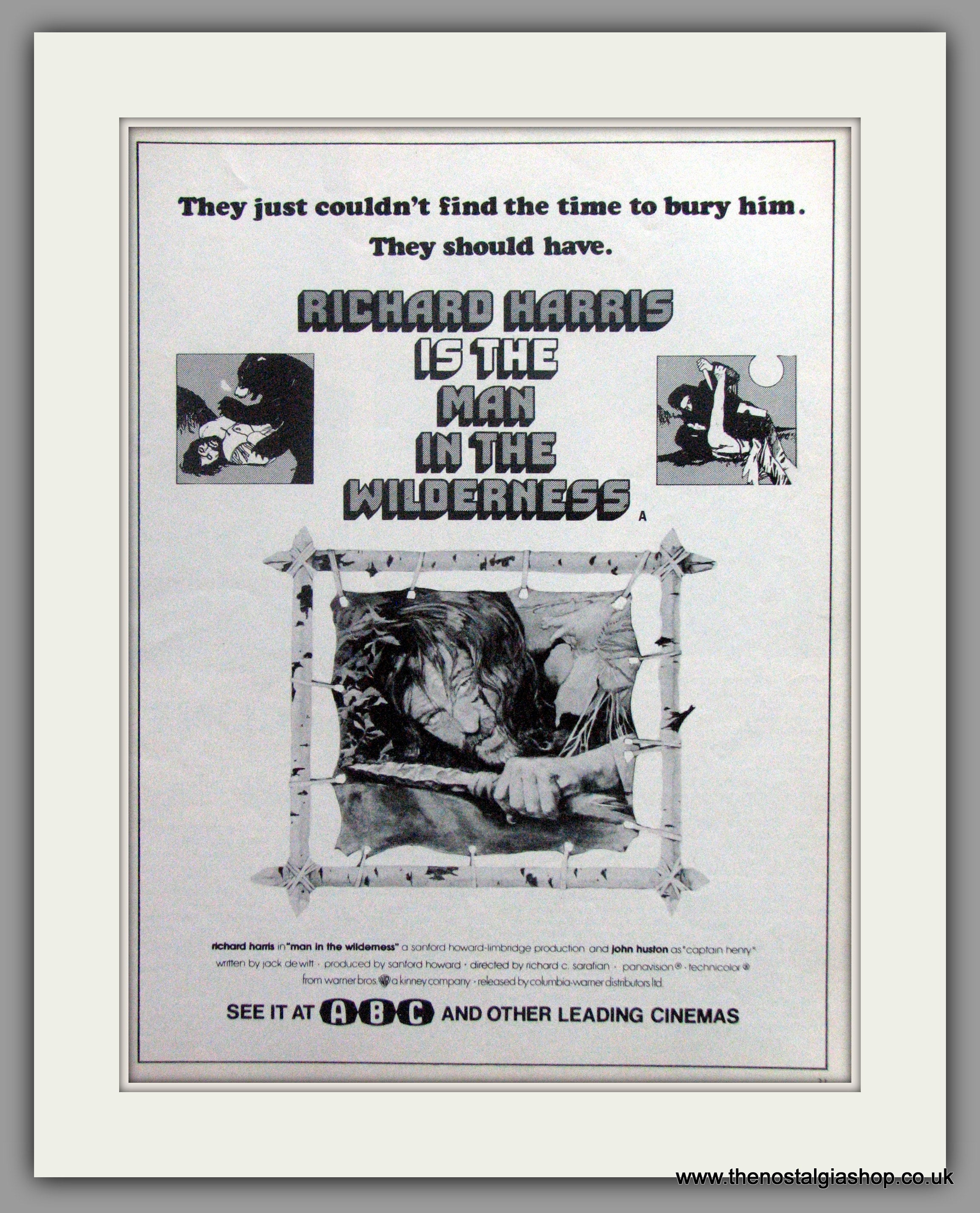 Man In The Wilderness (The). Vintage Advert 1972 (ref AD51199) – The ...