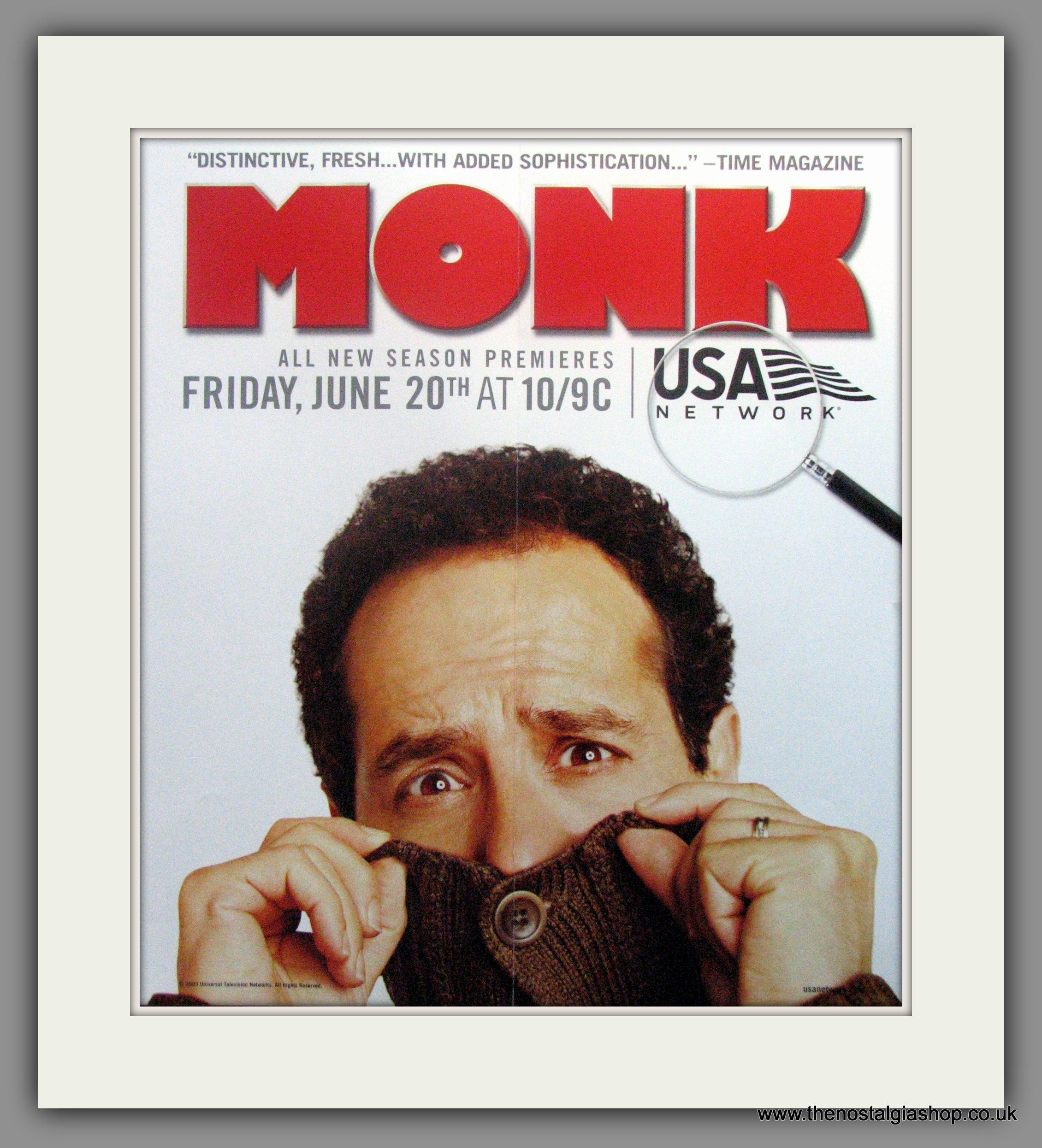 Monk USA Series. Vintage Advert 2003 (ref AD51256) – The Nostalgia Shop